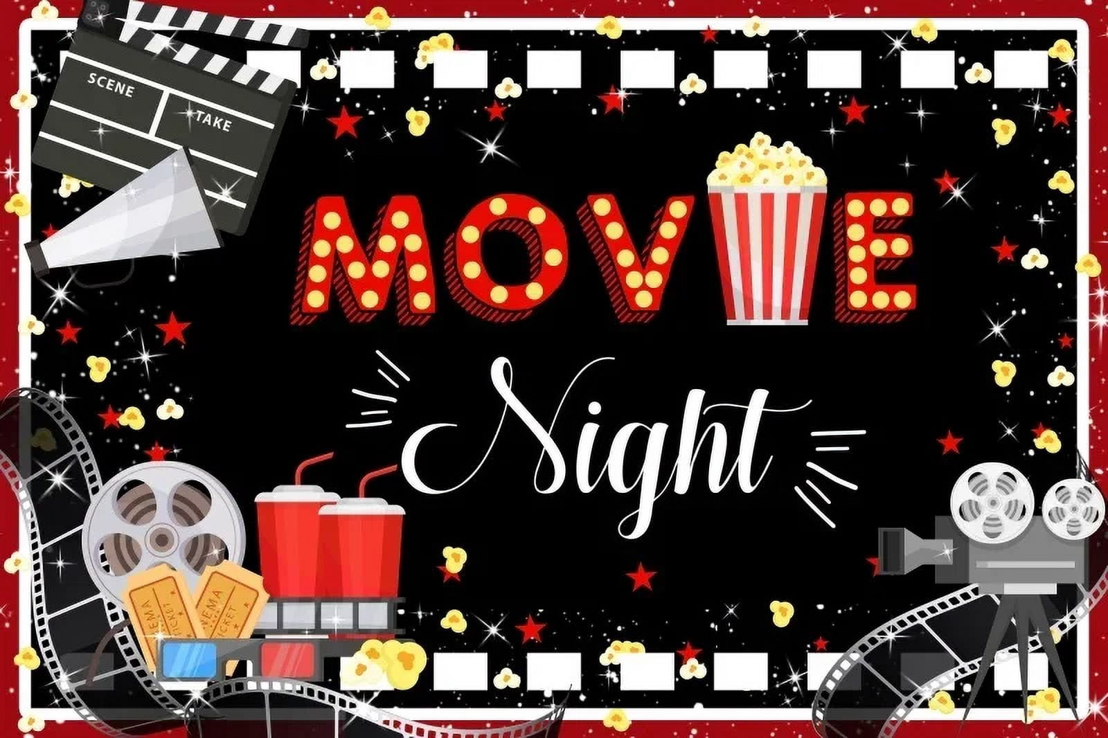Cinema Background for Photography Movie Night Theme Photo Backdrop ...