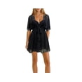 Cinema Etoile Women's Chiffon and Lace Babydoll and Robe Set - Walmart.com