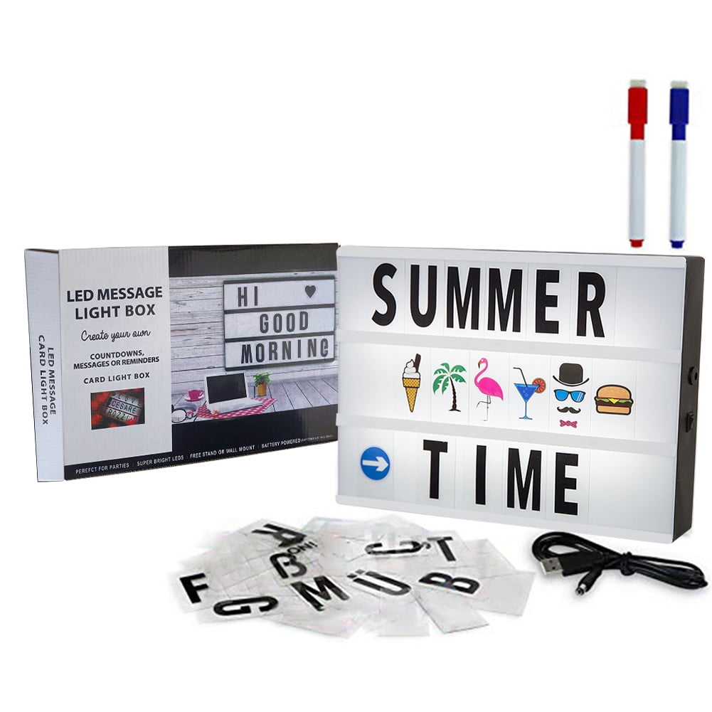 Cinema Light Box- Color Changing Cinematic Light Up Box Sign with 96 ...