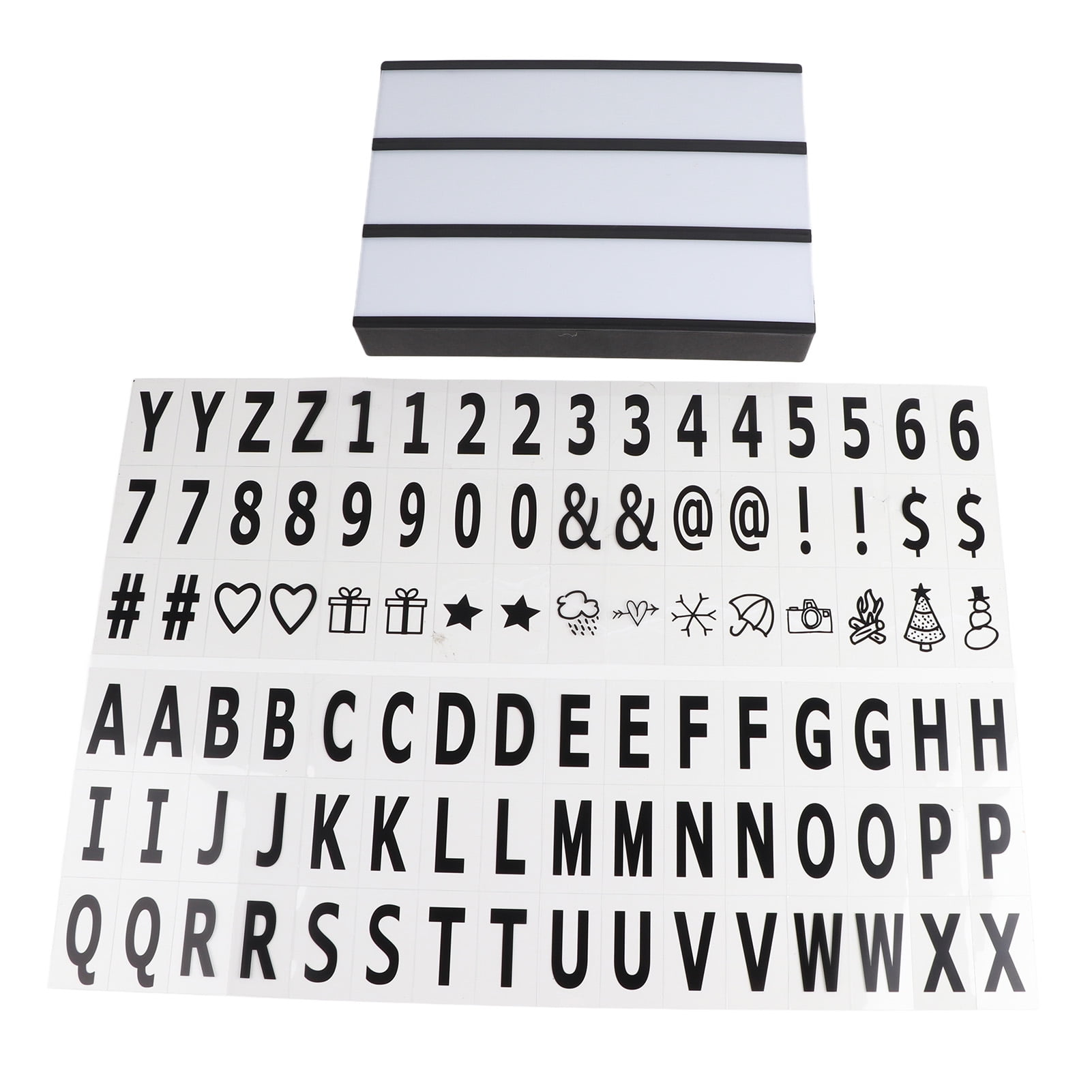 Cinema Light Box with Letters DIY Warm Light Up Letter Box with 96 ...