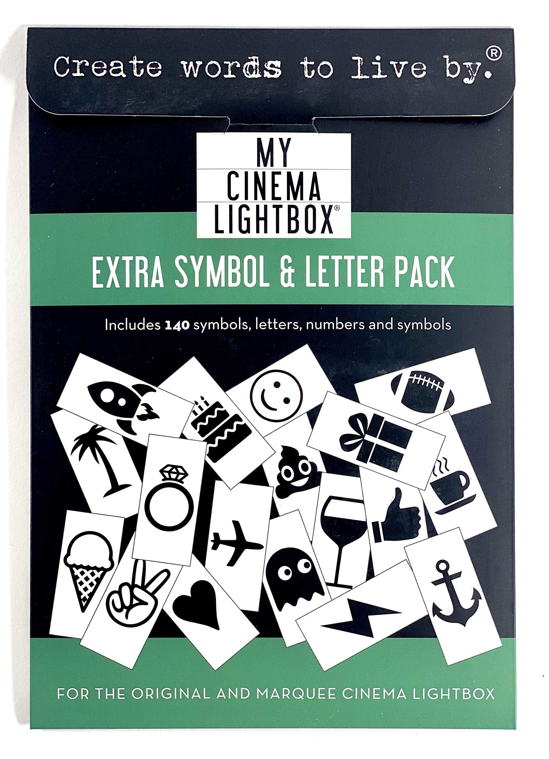 My Cinema Lightbox Extra Letter Pack, Color Letters, Numbers, Symbols ...