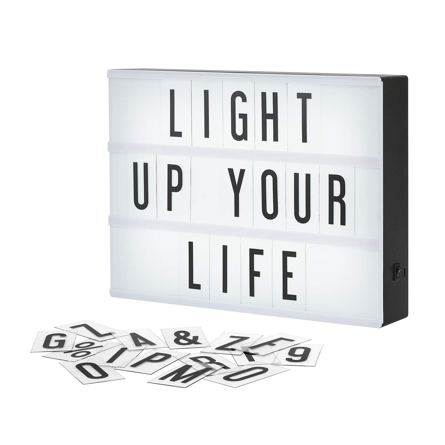 My Cinema Lightbox The Original LED Marquee Light Box with 100 Letters ...