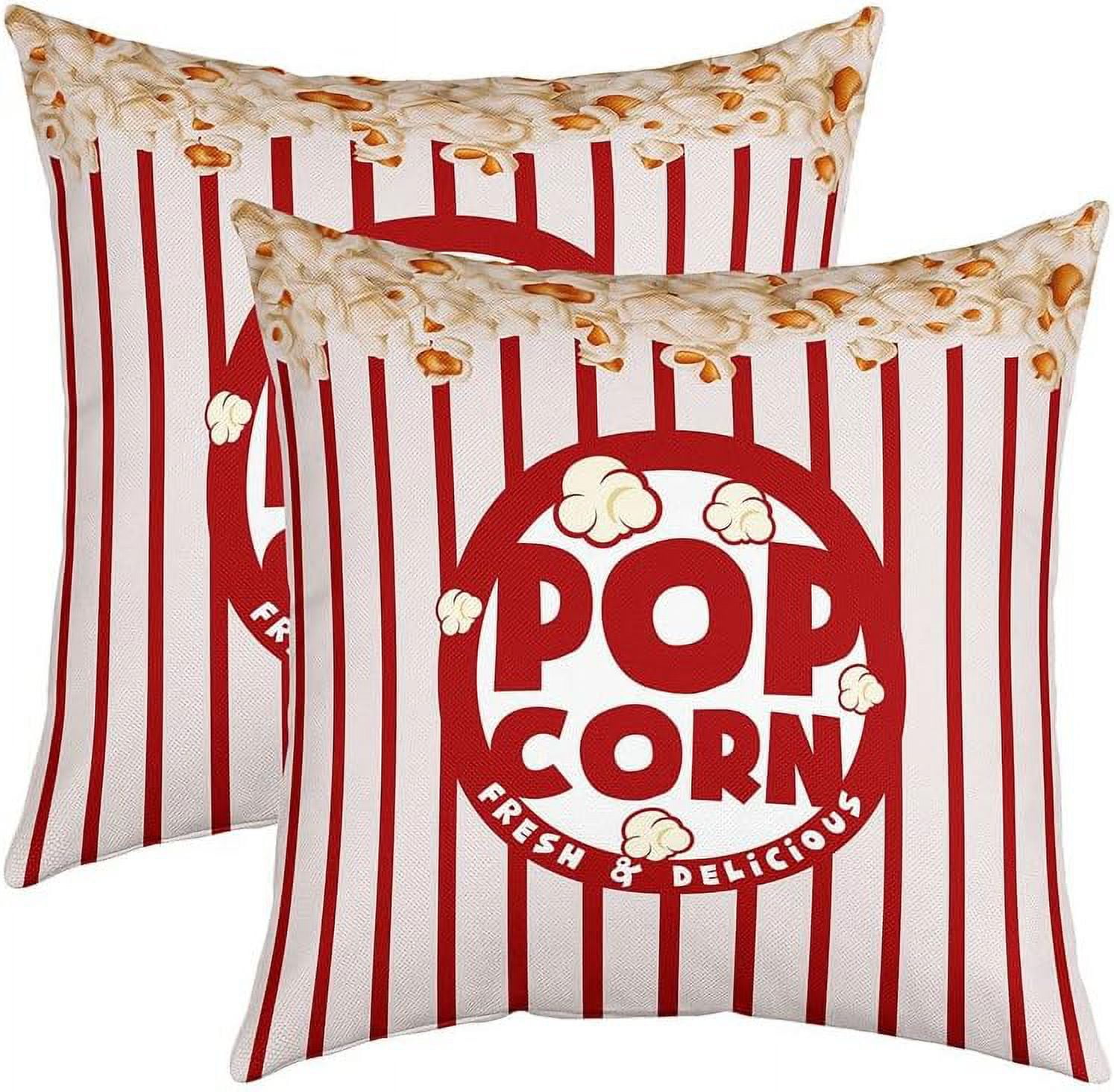 Cinema Poster Design Reversible Throw Pillow Covers,Movie Theater ...