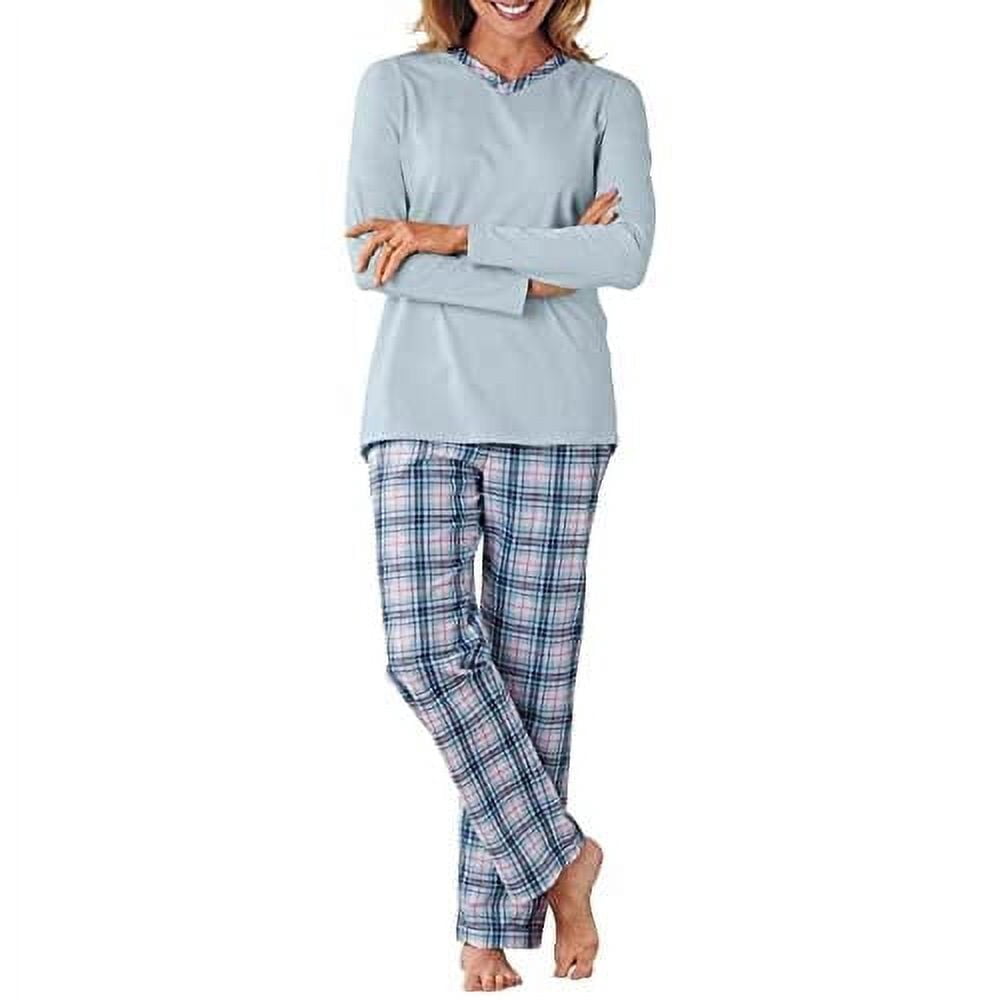 Cinema Studio 100% Cotton Women's Missy Size Knit & Flannel Plaid ...