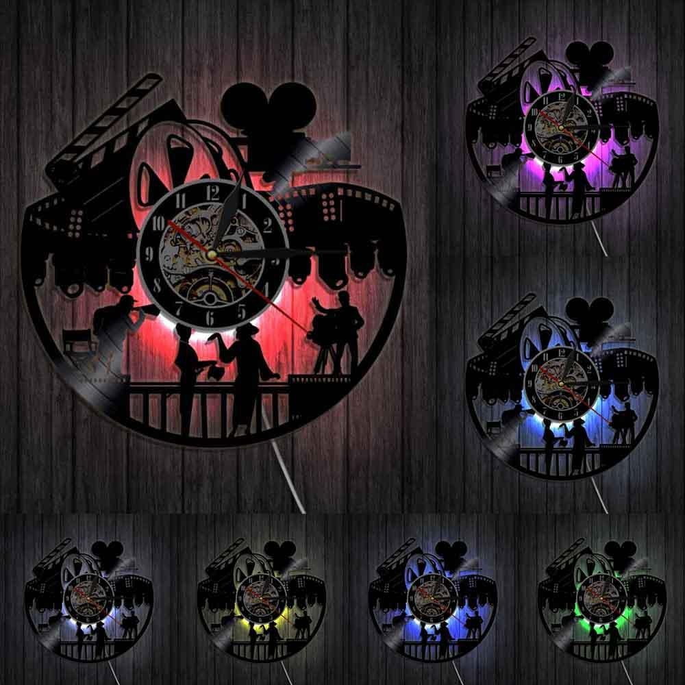 Cinema Theater Wall Art Home Decor Wall Clock Acting Actor Movie ...