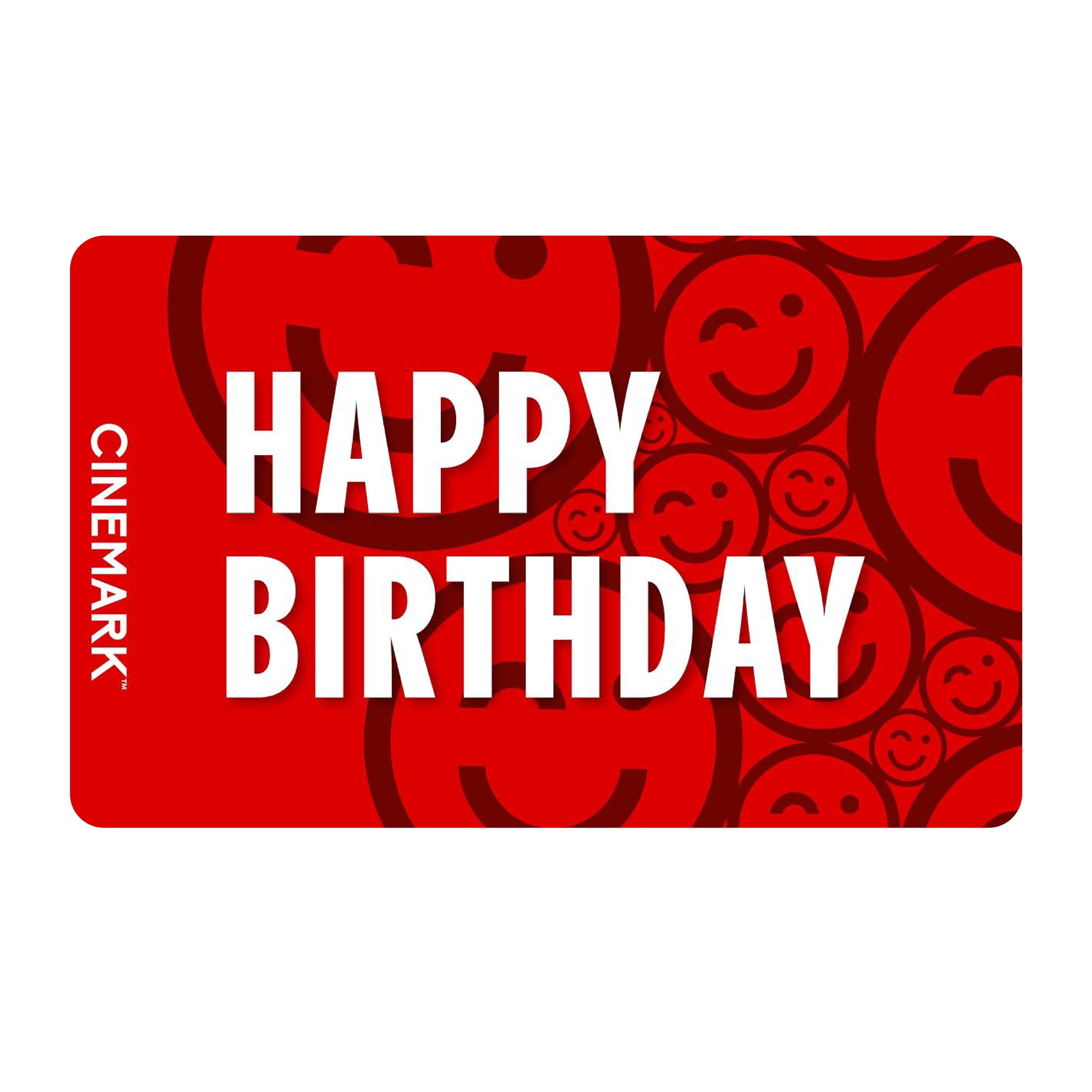 Cinemark $25 Birthday eGift Card - Walmart.com