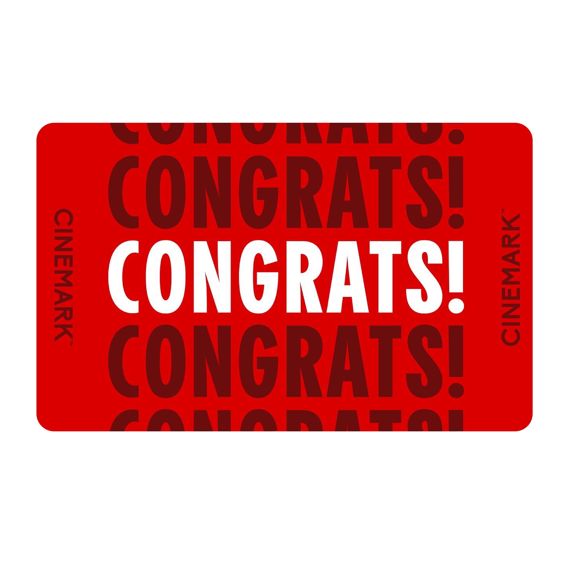 Cinemark $50 Congratulations eGift Card - Walmart.com