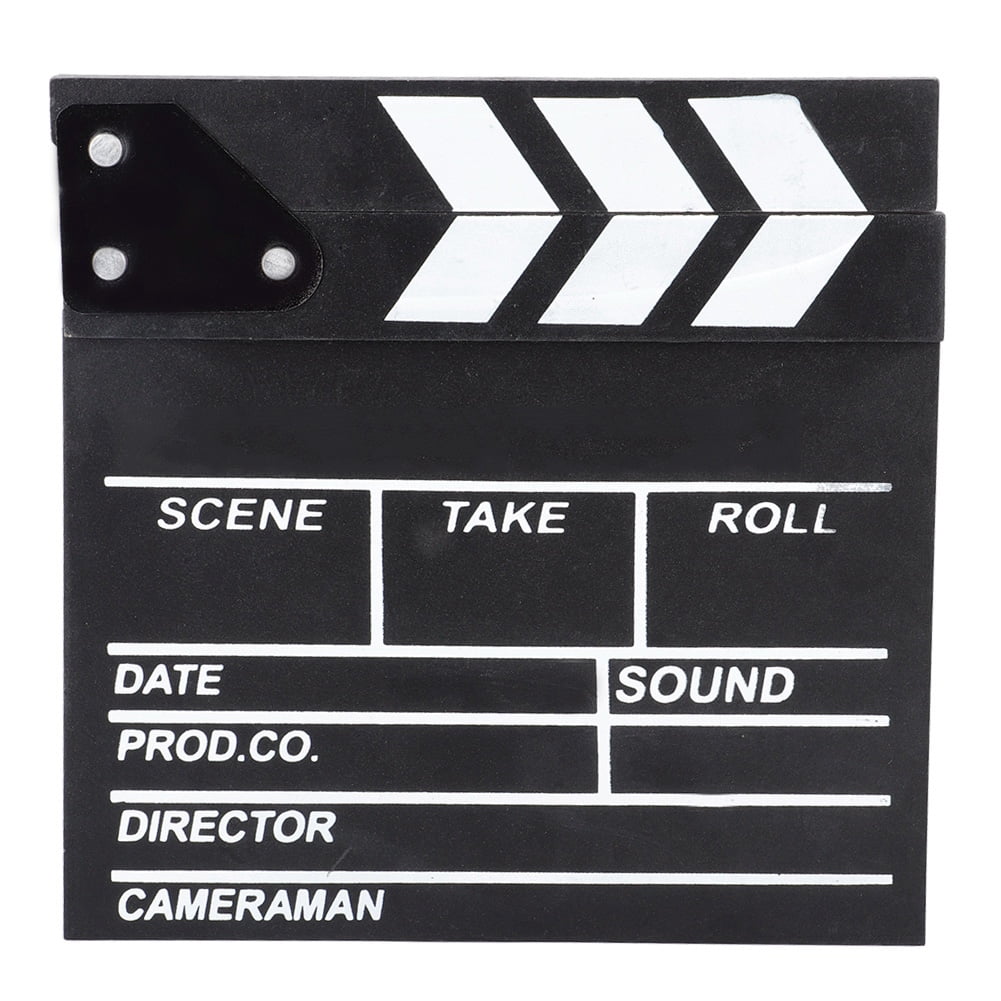 Cinematic Clipboard for Decor & Home Accents Black Clapboard Movie prop ...