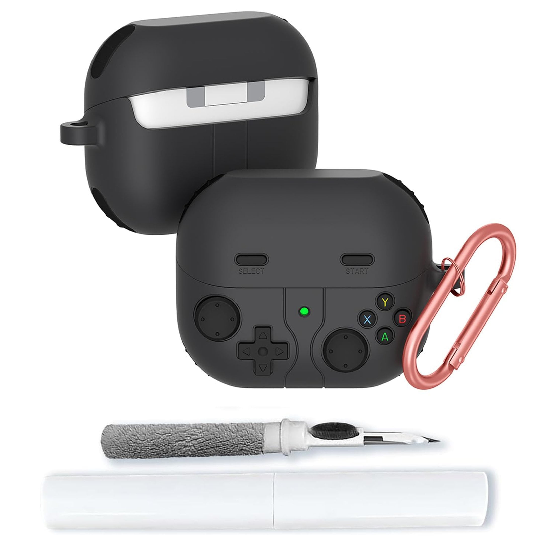 Ciner Black Silicone Case Cover with 3-in-1 Cleaner for Galaxy Buds 3 ...