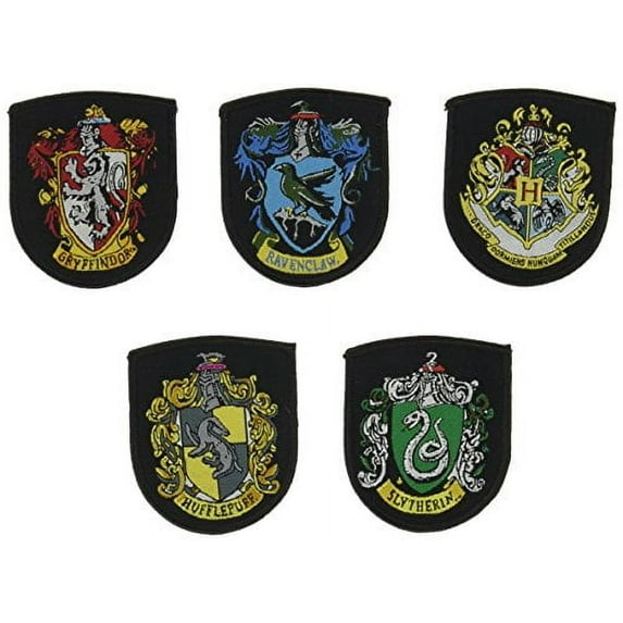 Cinereplicas Harry Potter - Patches Hogwarts Houses Crests (Set of 5 ...