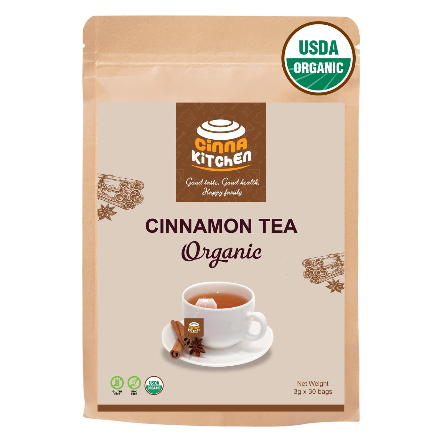 Cinnamon Tea Turmeric Bag, Handmade, Caffeine Free, Relieves Stress And ...