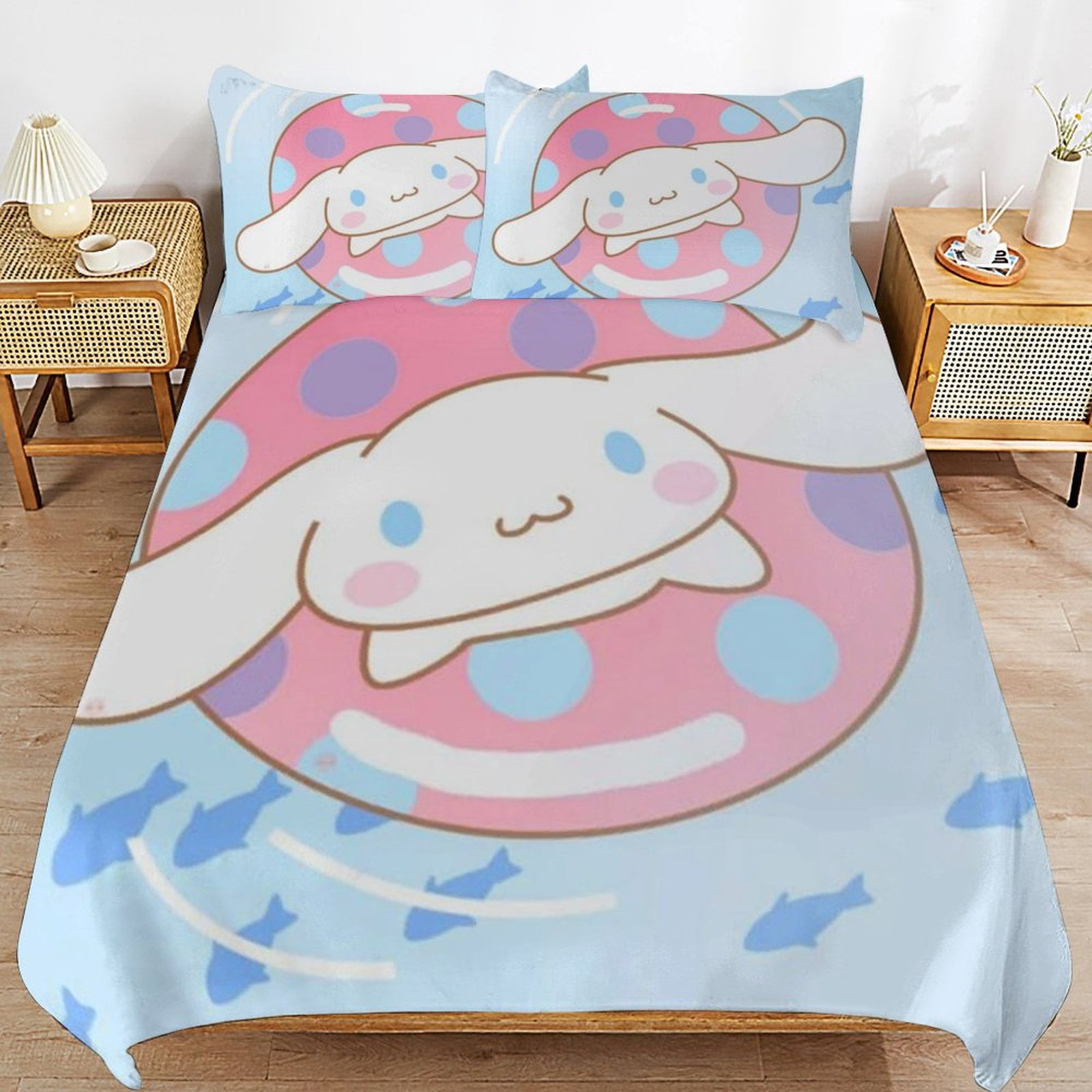 Cinna-moroll Anime Dog 3-Piece All Season Bedding Set, Comforter Set ...