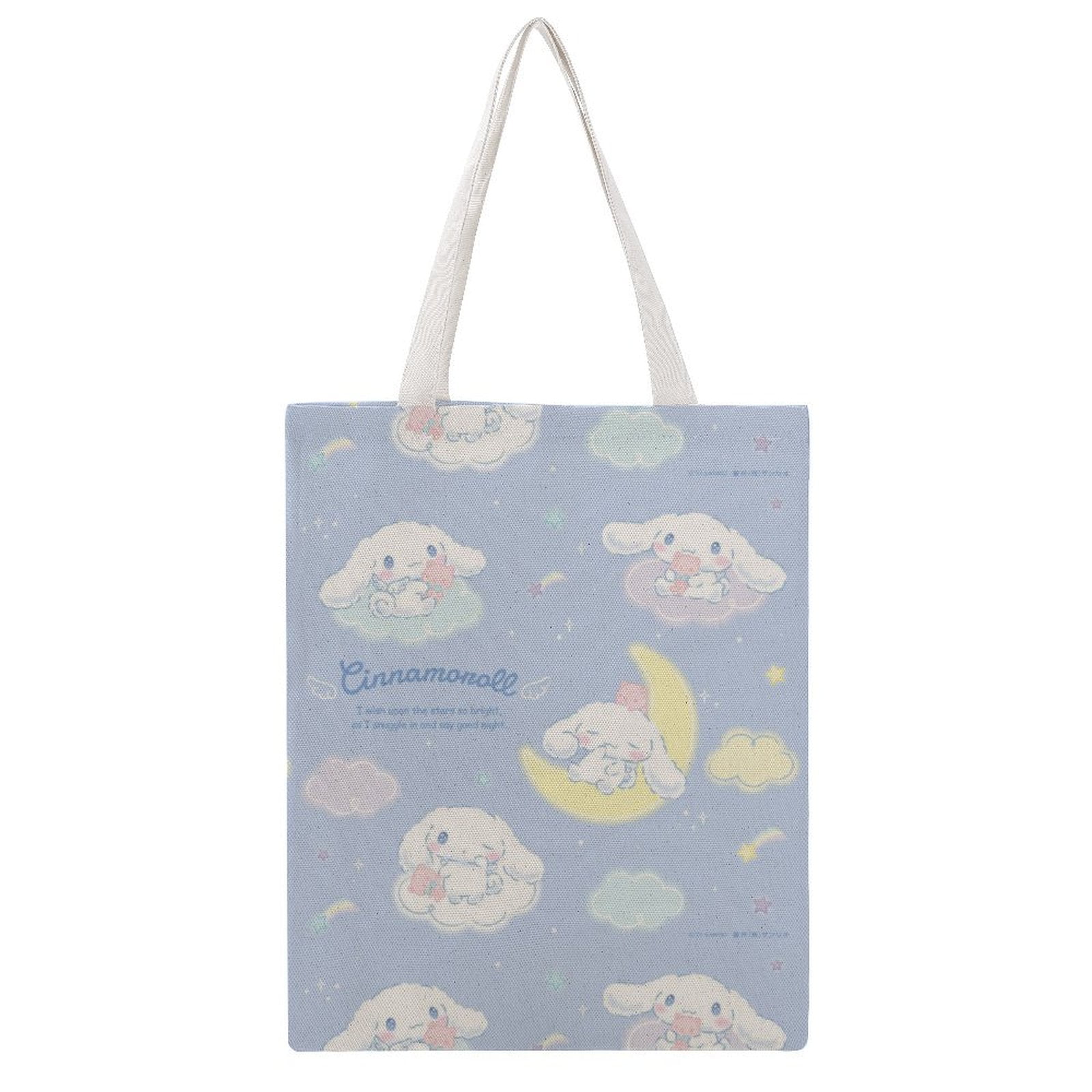 Cinna-moroll Anime Dog Canvas Tote Bag Beautiful Cute Shopping Tote Bag ...