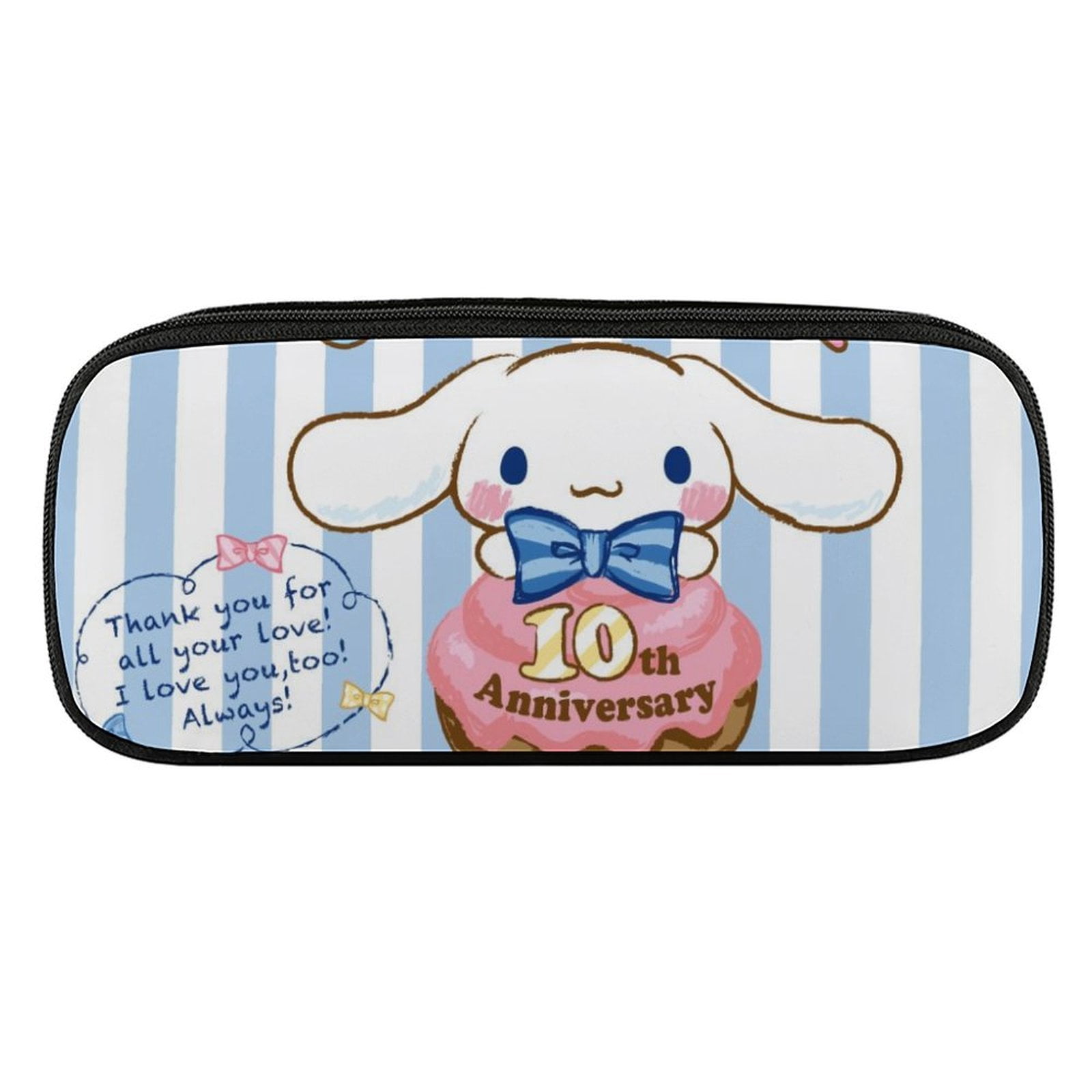 Cinna-moroll Anime Dog Cartoon Leather Pencil Bag for Women Men Large ...