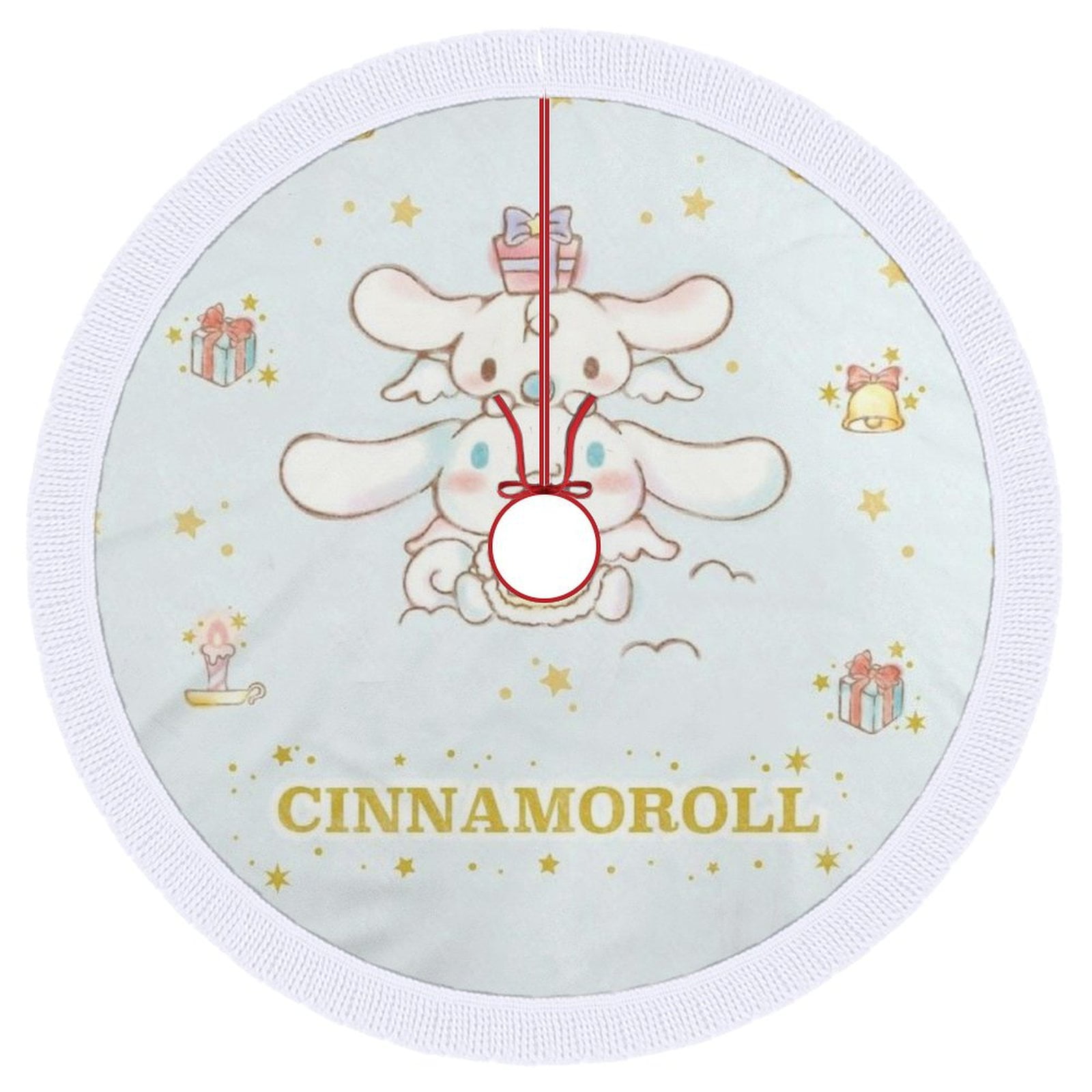 Cinna-moroll Anime Dog Christmas Tree Skirt 36 inch Tree Skirt Large ...