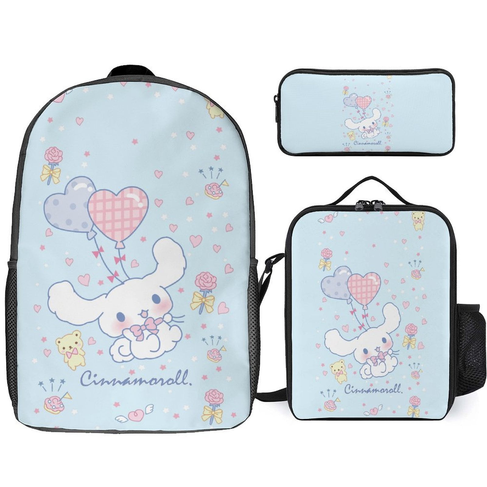 Cinna_moroll Backpack Set 17 inch Bags with Lunch Bag Pencilcase Cinna ...