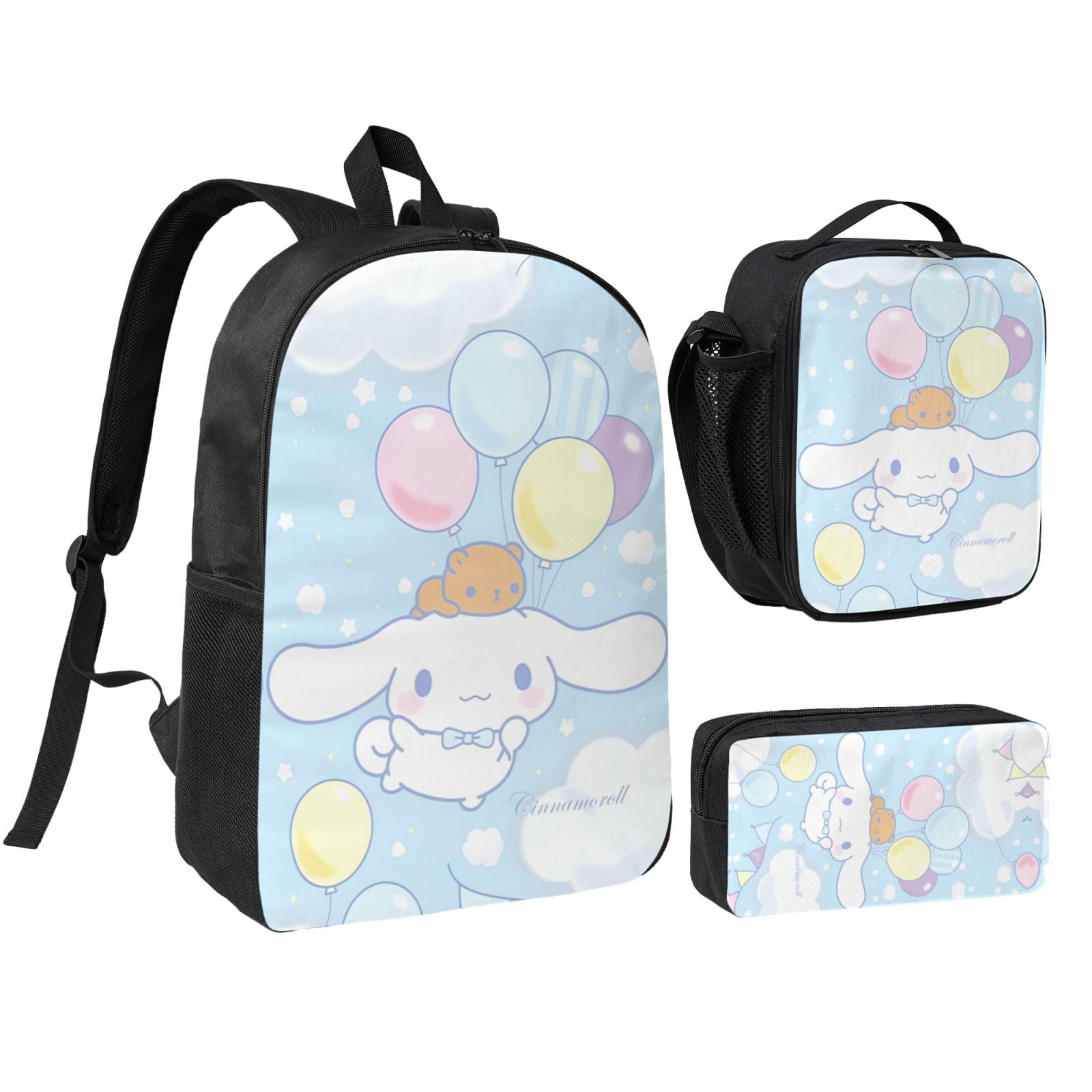 Cinna-moroll Backpack Set 3-Piece , bag with lunch bag & case ...