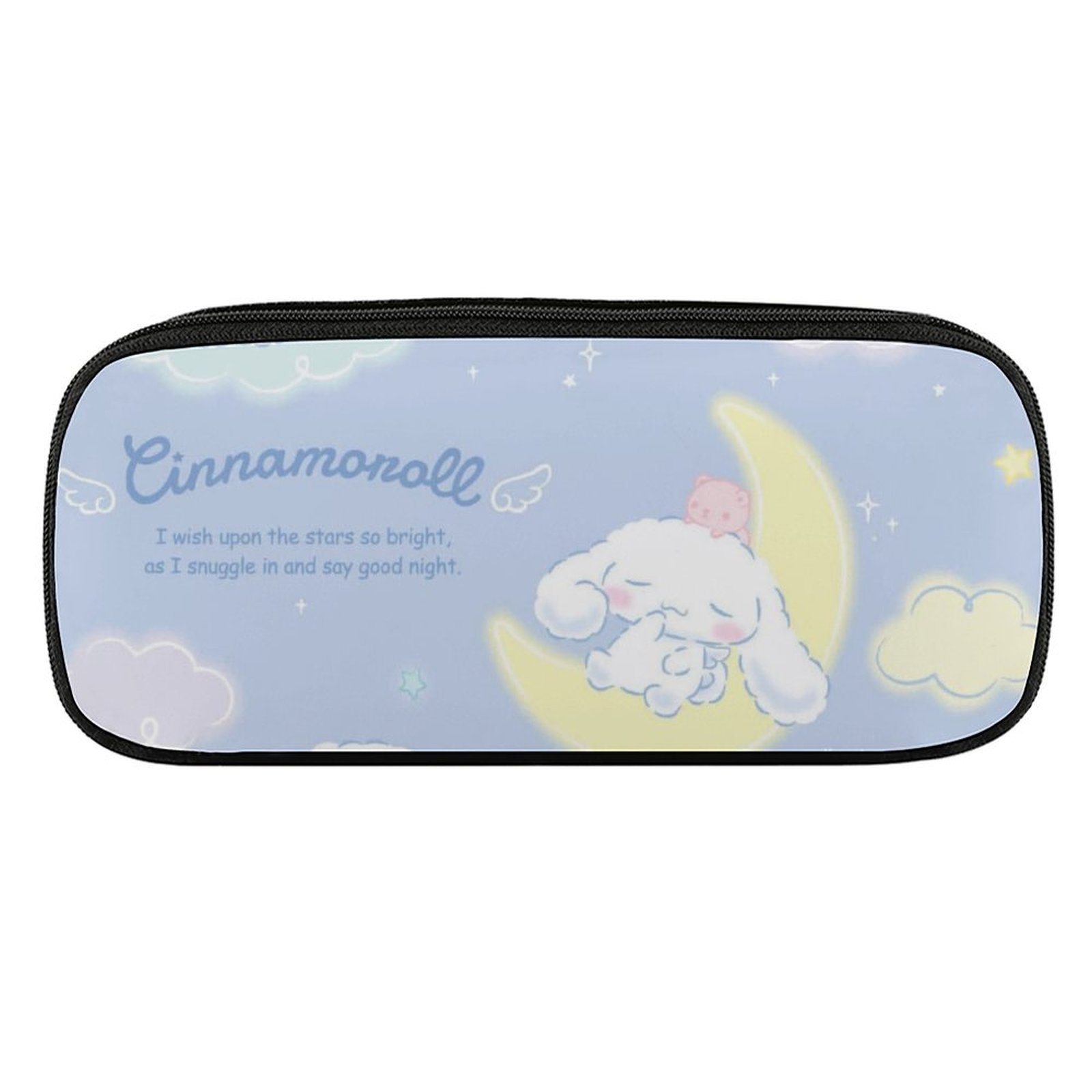 Cinna-moroll Cartoon Leather Pencil Bag for Women Men Large Pencil Case ...