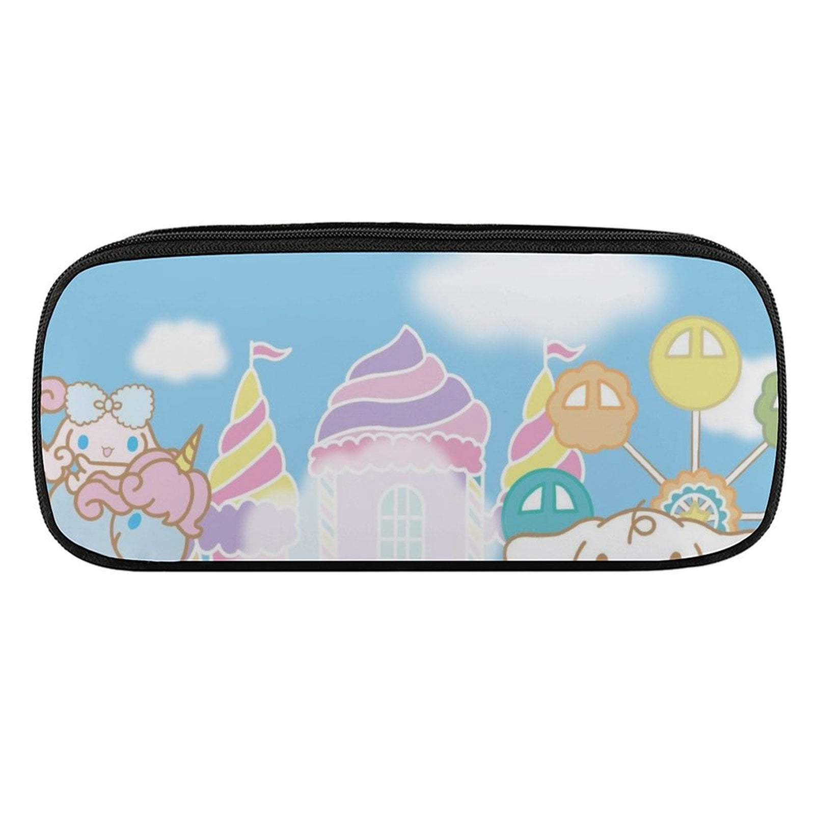 Cinna-moroll Cartoon Leather Pencil Bag for Women Men Large Pencil Case ...