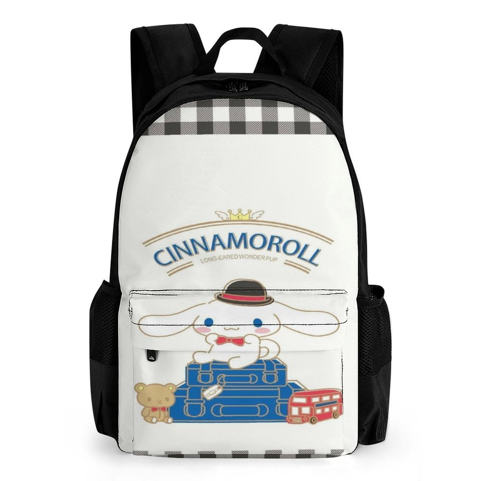 Cinna-moroll Dual-shoulder Backpack with Adjustable Straps and Multiple ...