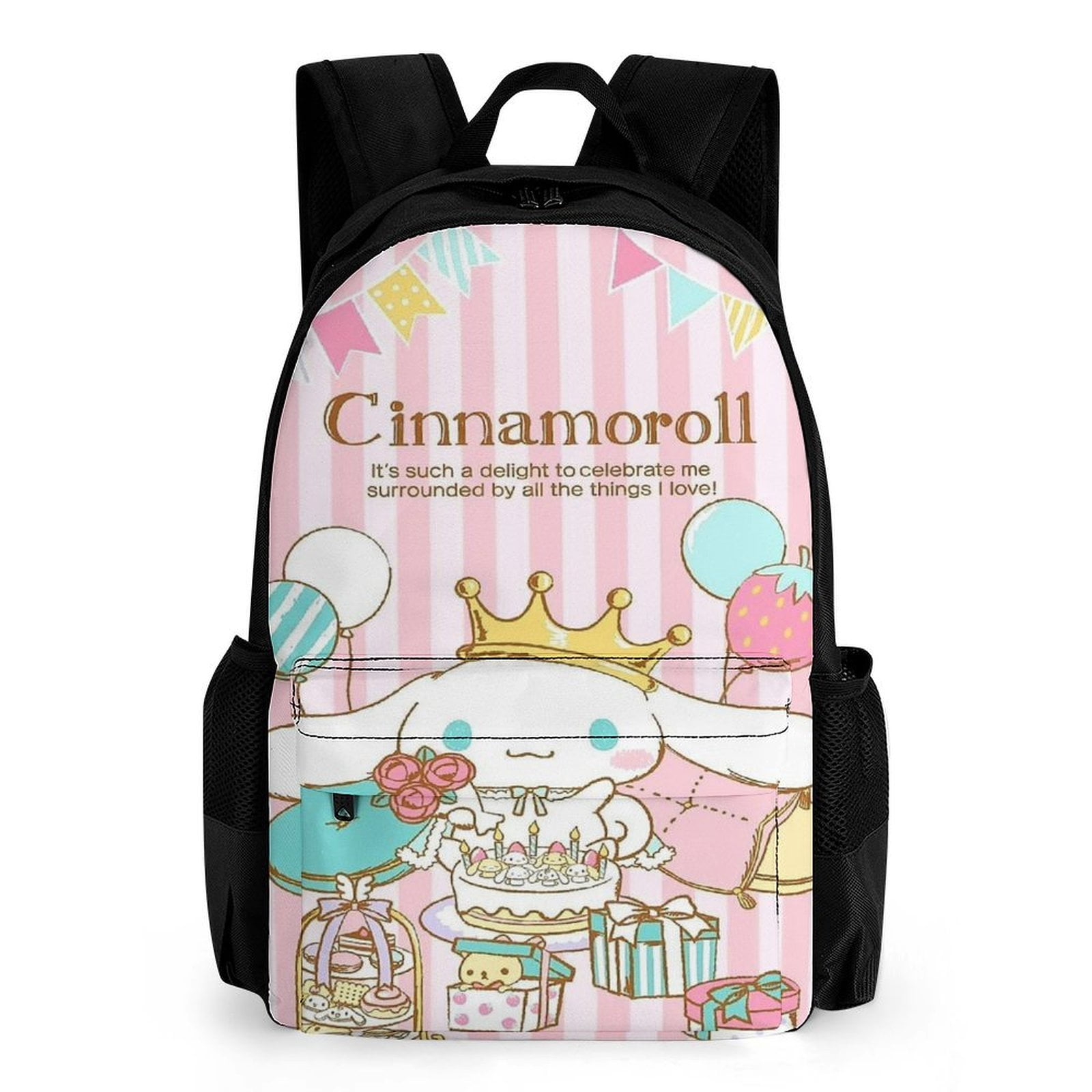 Cinna-moroll Dual-shoulder Backpack with Adjustable Straps and Multiple ...
