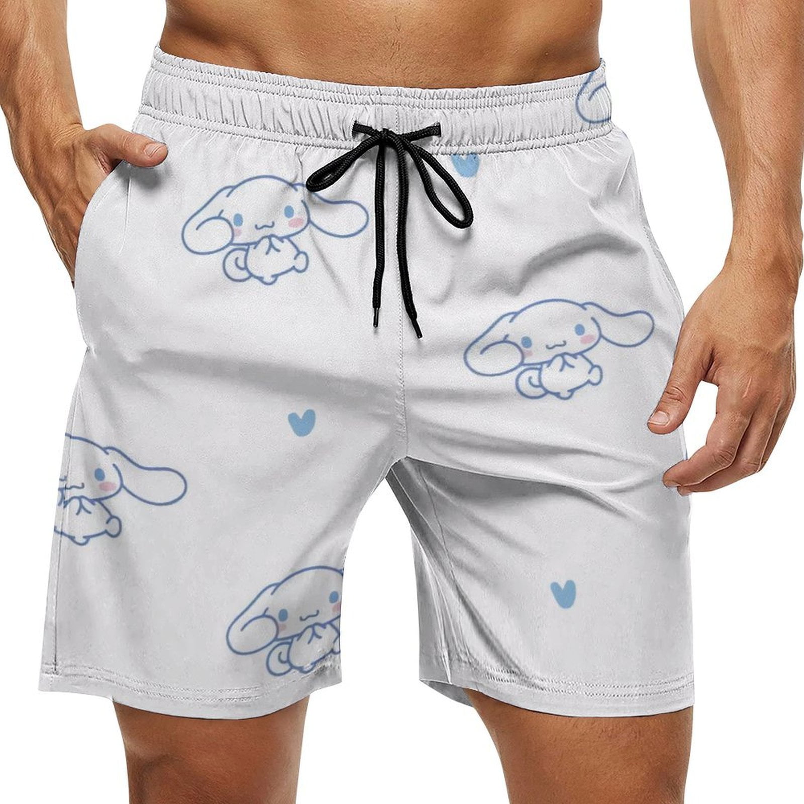 Cinna-moroll Men's Quick Dry Swim Shorts with Mesh Lining Loose - Fit ...