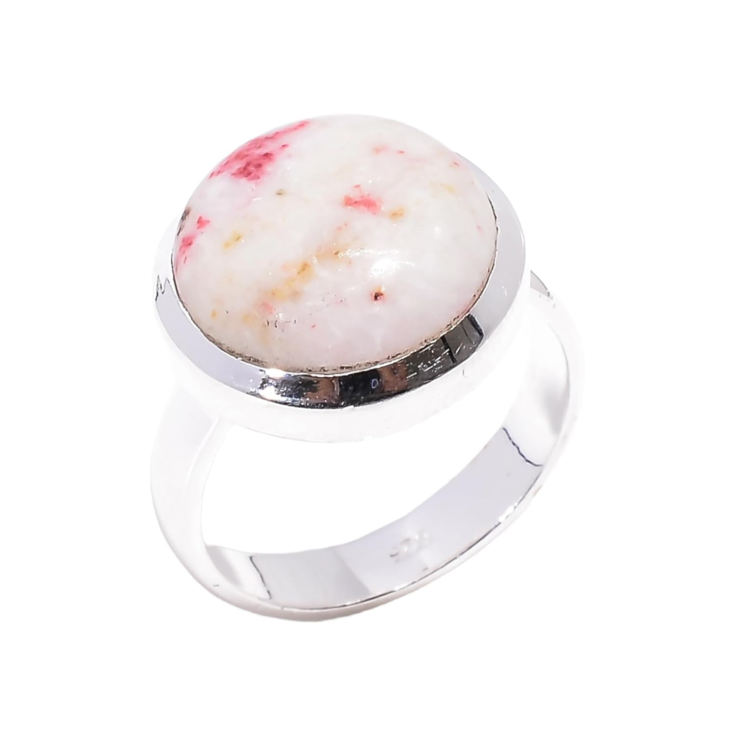 Cinnabar Gemstone Ring 925 Sterling Silver Promise Boho Rings for Women ...