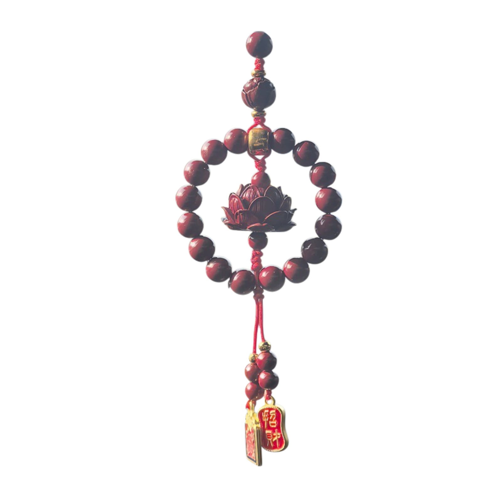 Cinnabar Lotus Car Pendant, Brown Color, Premium Presentation, Believed ...