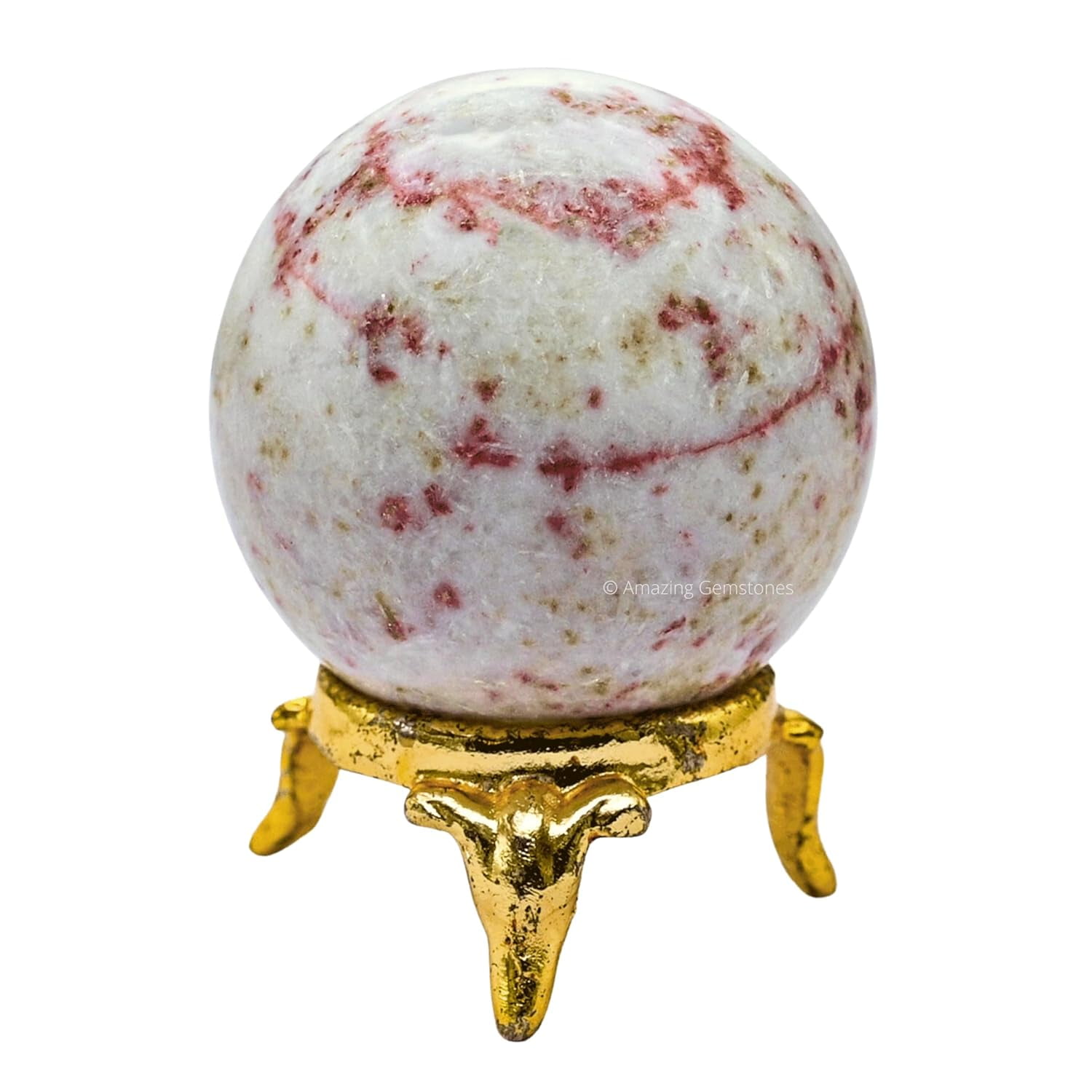 Cinnabarite Crystal Ball Sphere 1.5" Inches - Walmart.com