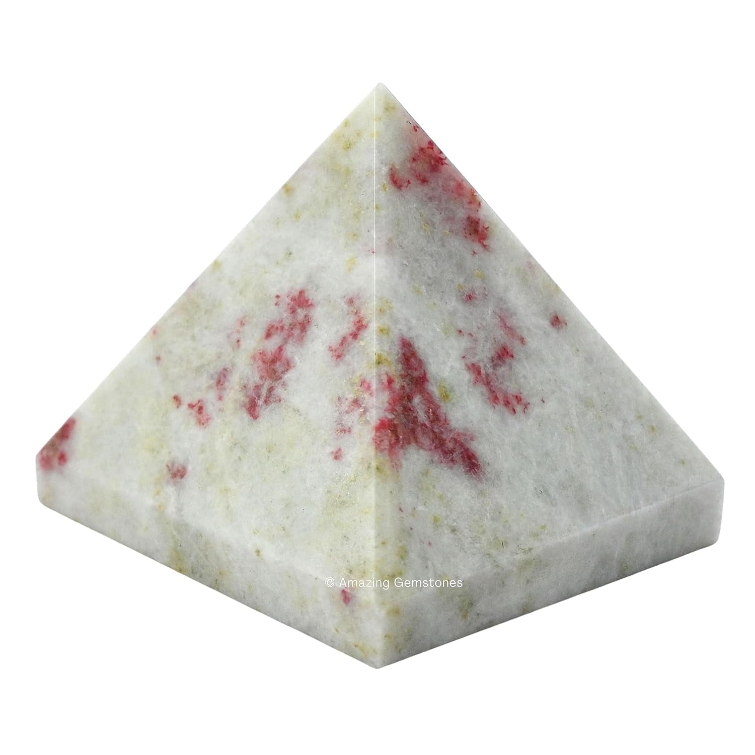 Cinnabarite Pyramid Crystal Healing Stones - 2" Pyramid - Walmart.com