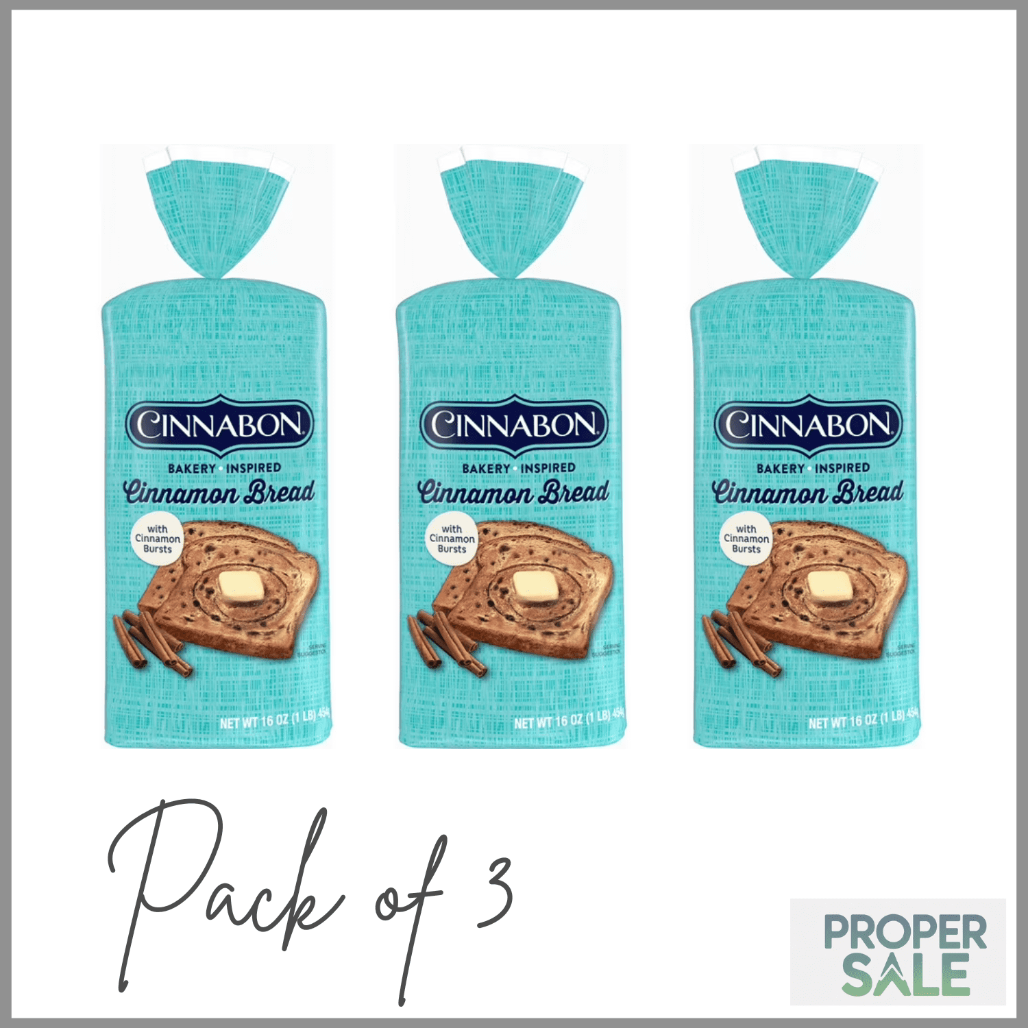 Cinnabon Cinnamon Breakfast Bread, 16 oz ( PACK OF 3 ) - Walmart.com