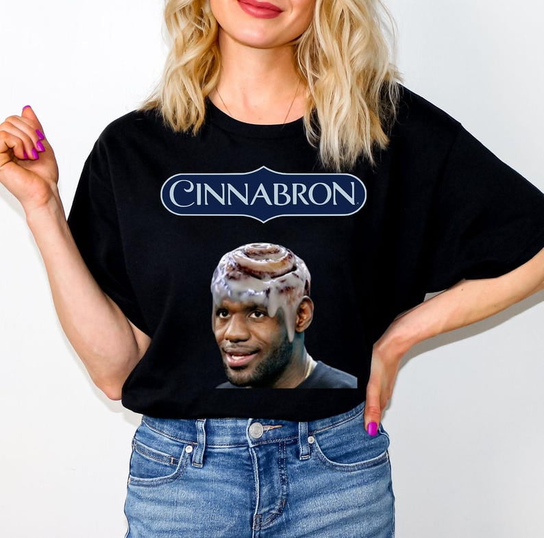 Cinnabron LeBron James Meme T-Shirt,Lebron James Cinnabron Meme FunnyT ...
