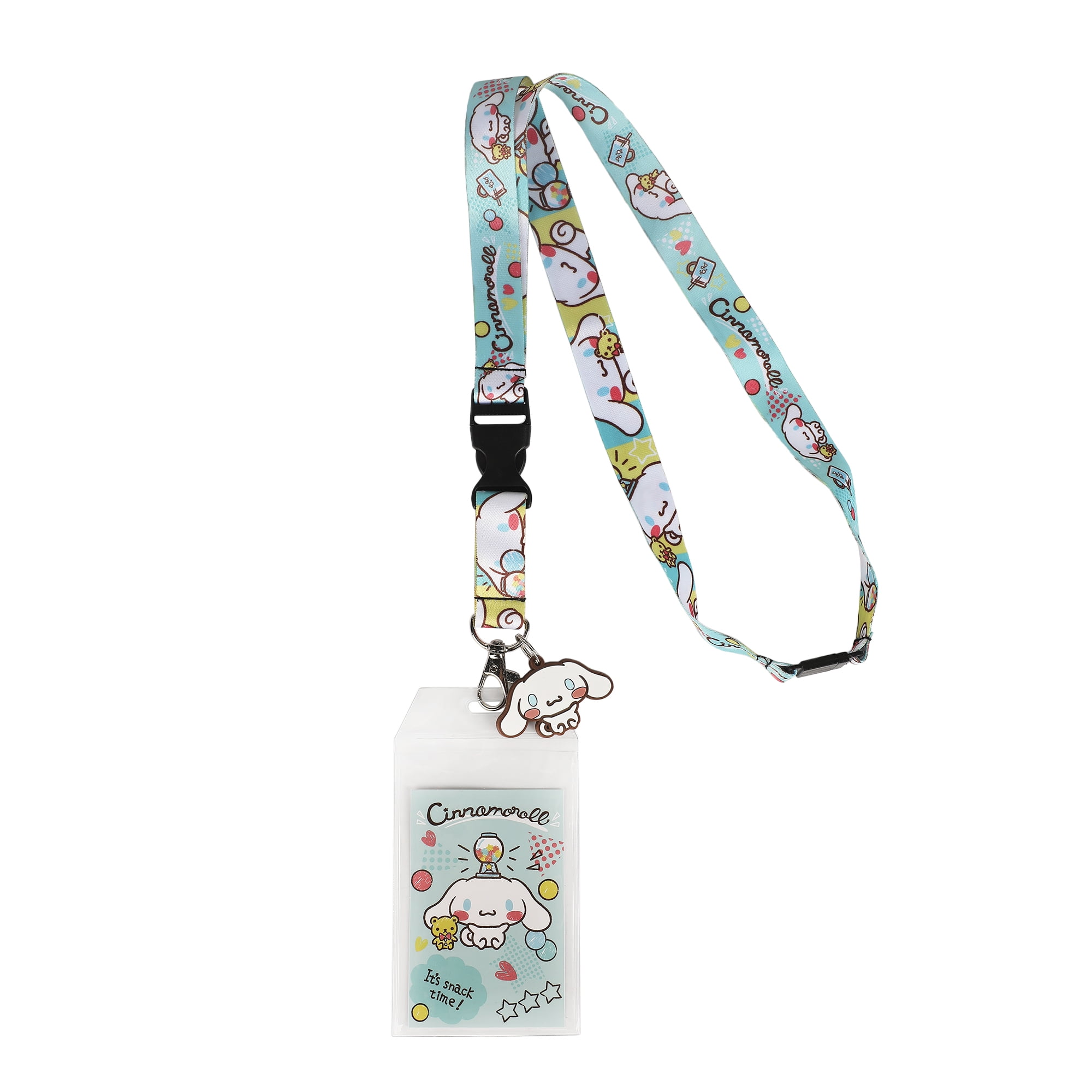 Cinnamaroll Snack Time Theme 22-inch Lanyard with Clear ID Sleeve and ...