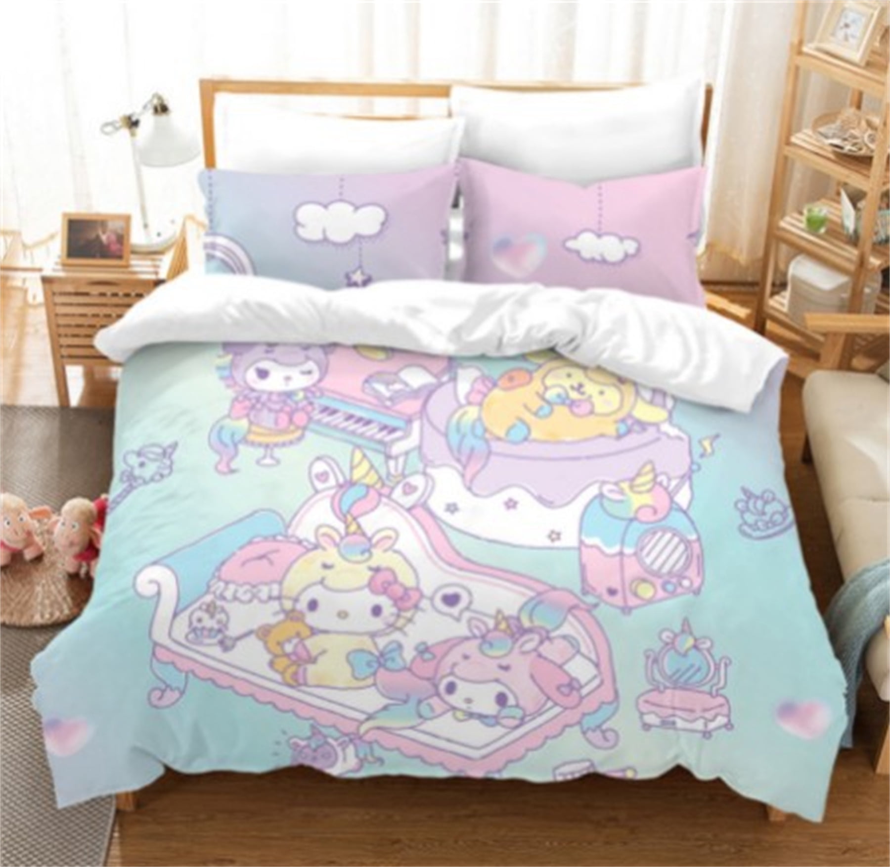 Cinnamo_roll Duvet Cover Set,Ultra Soft Quilt Cover Twin Size Kawaii ...