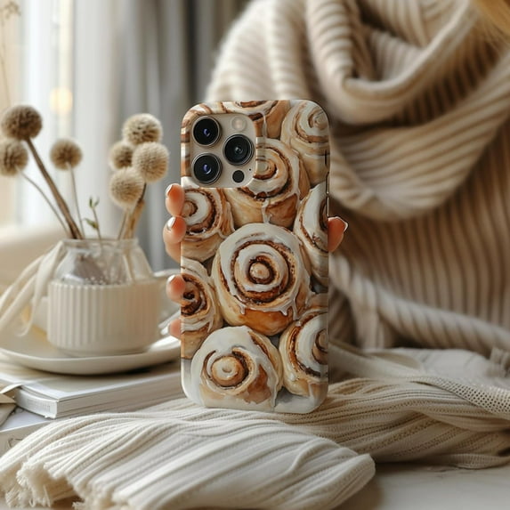 Cinnamon Bun Roll Autumn Dessert Lover Graphic iPhone 11–16 Pro Max ...