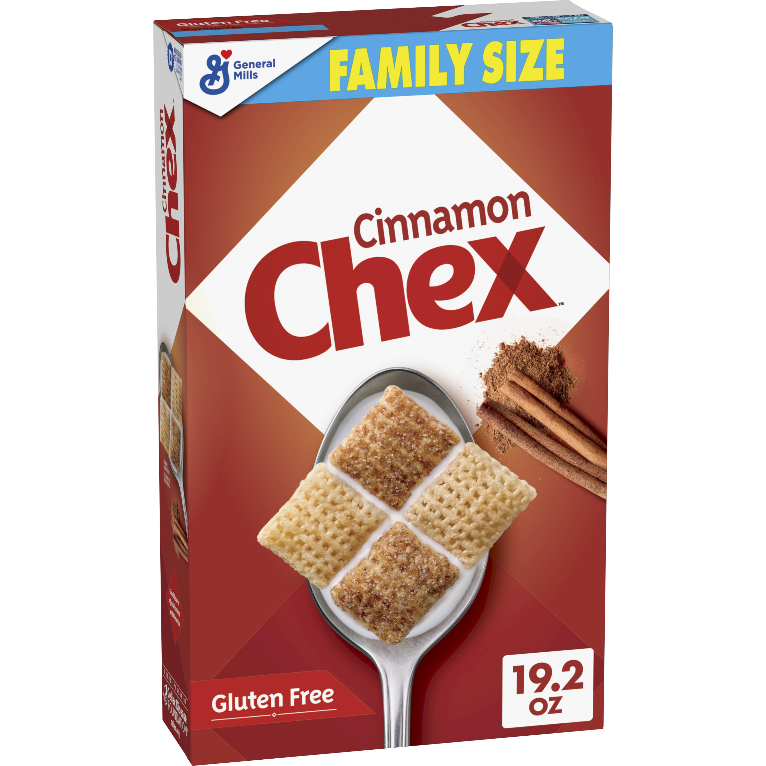 Rice Chex Cereal, Gluten Free Breakfast Cereal, Made with Whole Grain ...