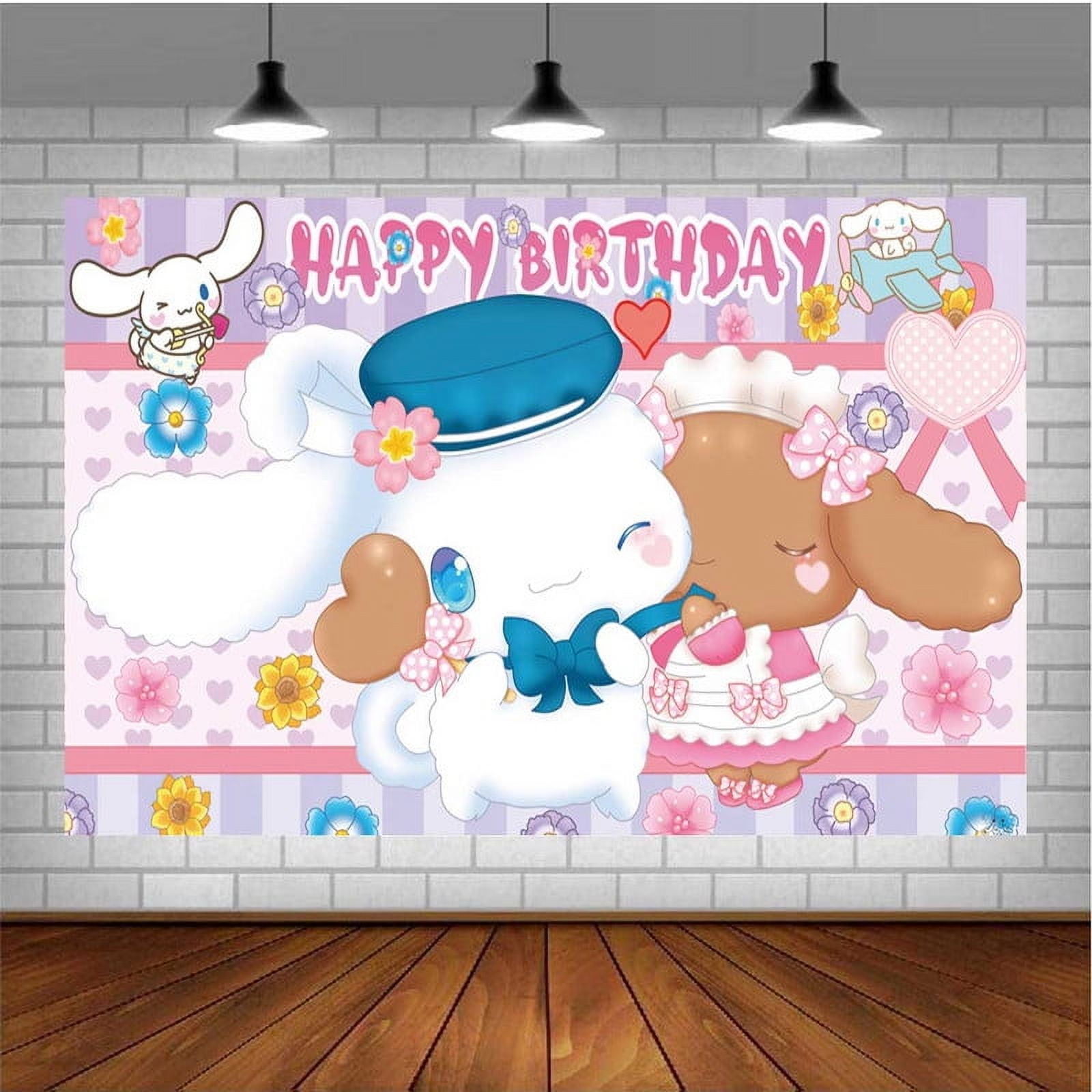 Cinnamon/Cinnamoroll Banner Poster Wall Decor Birthday Backdrop ...