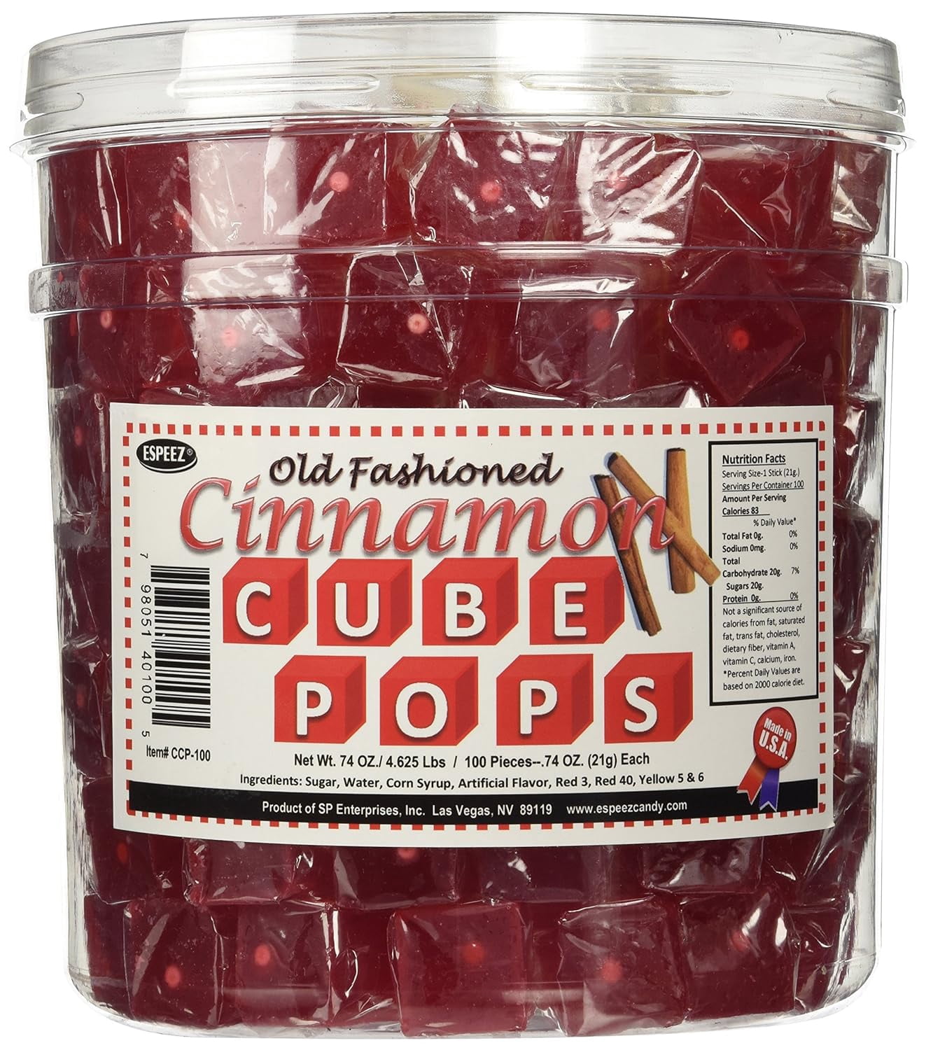 Cinnamon Cube Pops, 100 count tub - Walmart.com