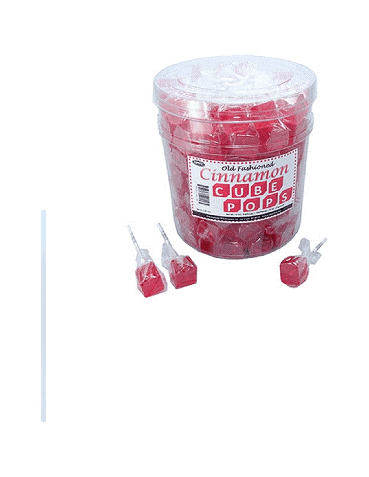 Cinnamon Cube Pops - Sweet Cinnamon Flavored Sucker Lollipop Candy ...