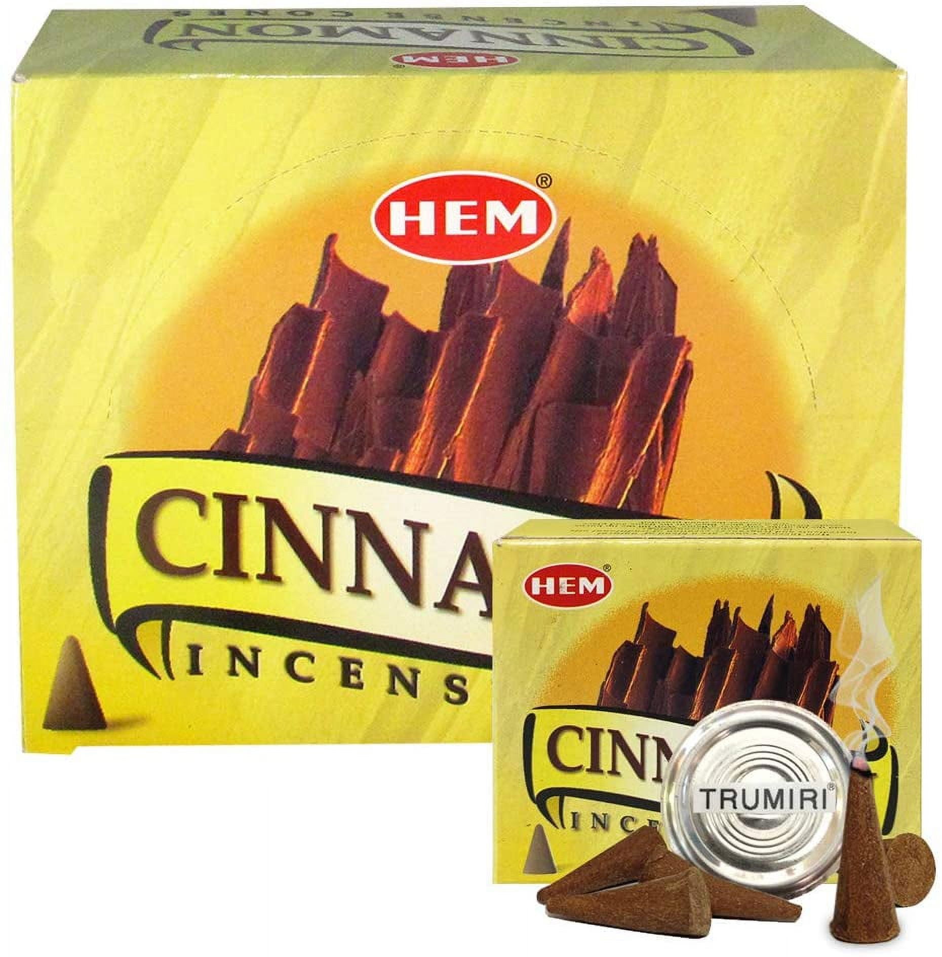 Cinnamon Incense Cones And Cone Incense Burner Bundle Insence Insense ...