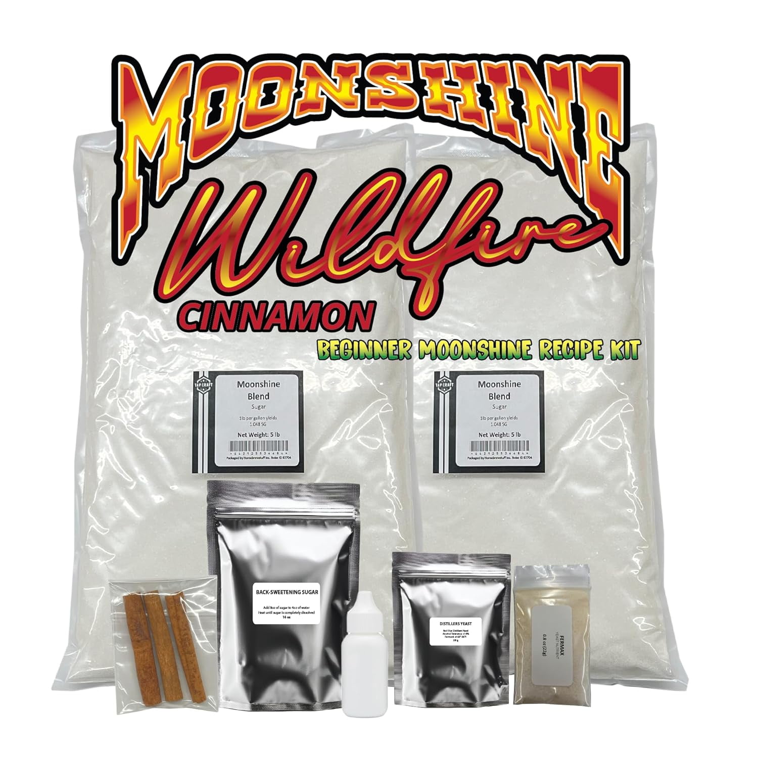 Cinnamon Moonshine Liqueur Sugar Mash Ingredients and Fermentation Kit ...
