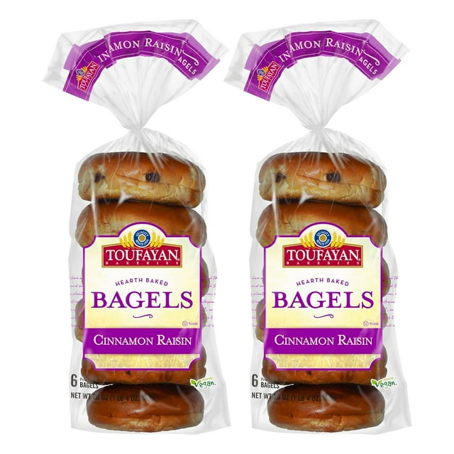 Cinnamon Pre-Sliced Bagels (2 Pack, 12 Bagels Total) - Walmart.com