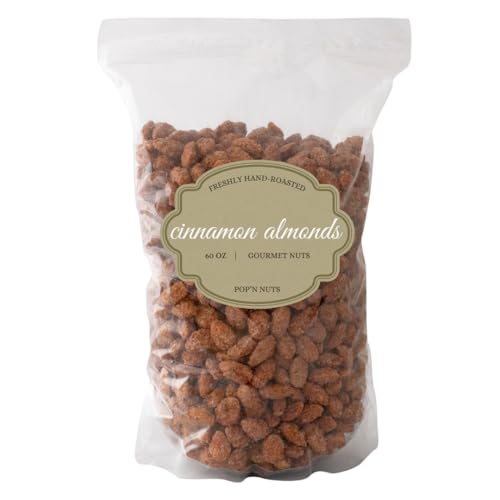 Cinnamon Roasted Almonds 60 oz (3.75 lb) - Candied Almonds Glazed with ...