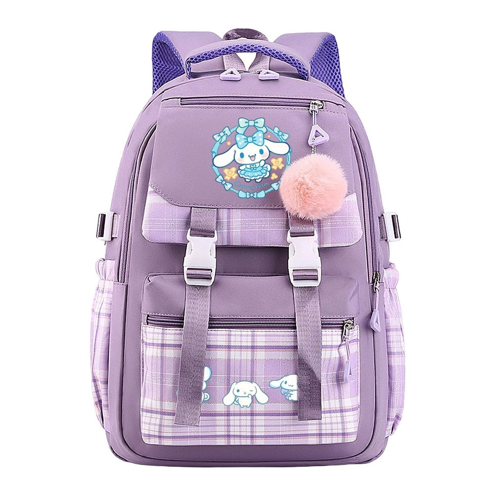Cinnamon Roll Backpack ,17 in Lightweight Casual Plaid Laptop Travel ...