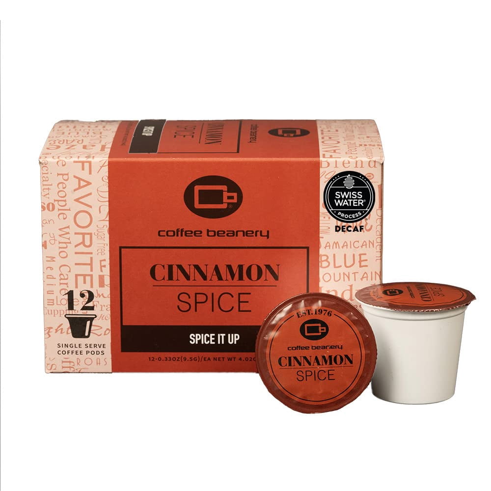 Cinnamon Spice Decaf Pods by | 12ct Flavored Decaf Pods Medium Roast ...