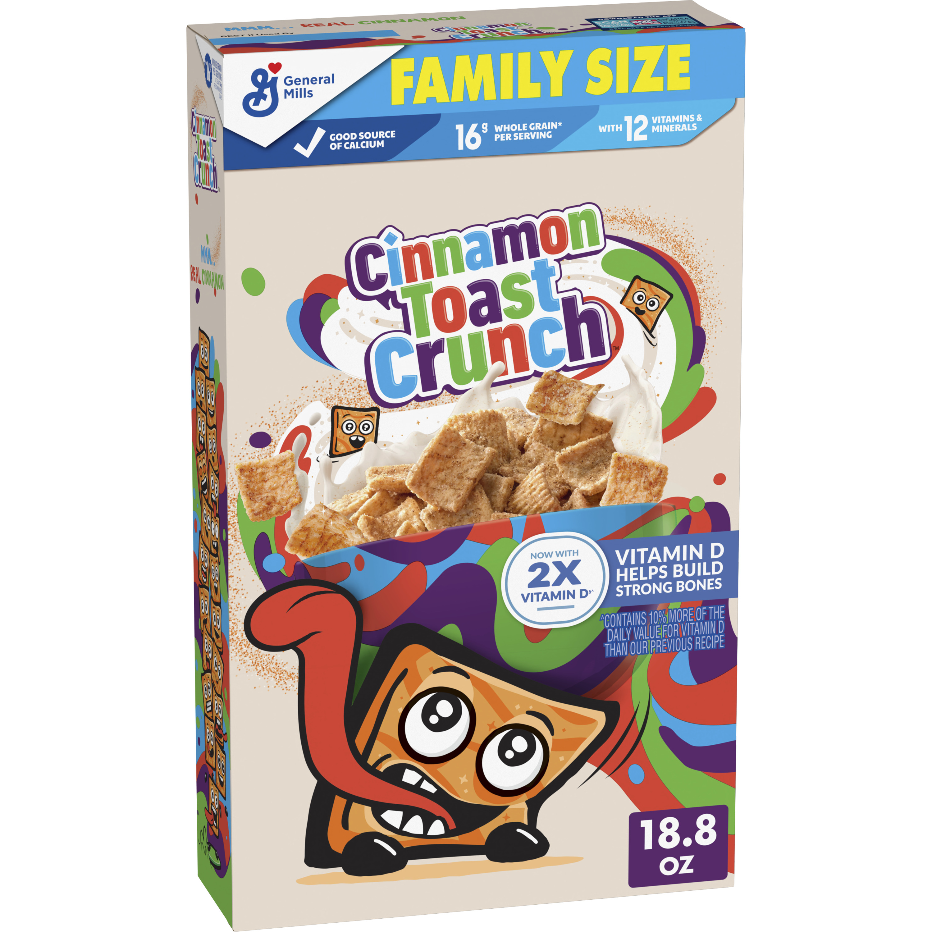 Sesame Street Breakfast Cereal, Cinnamon, Family Size, 18 oz - Walmart.com