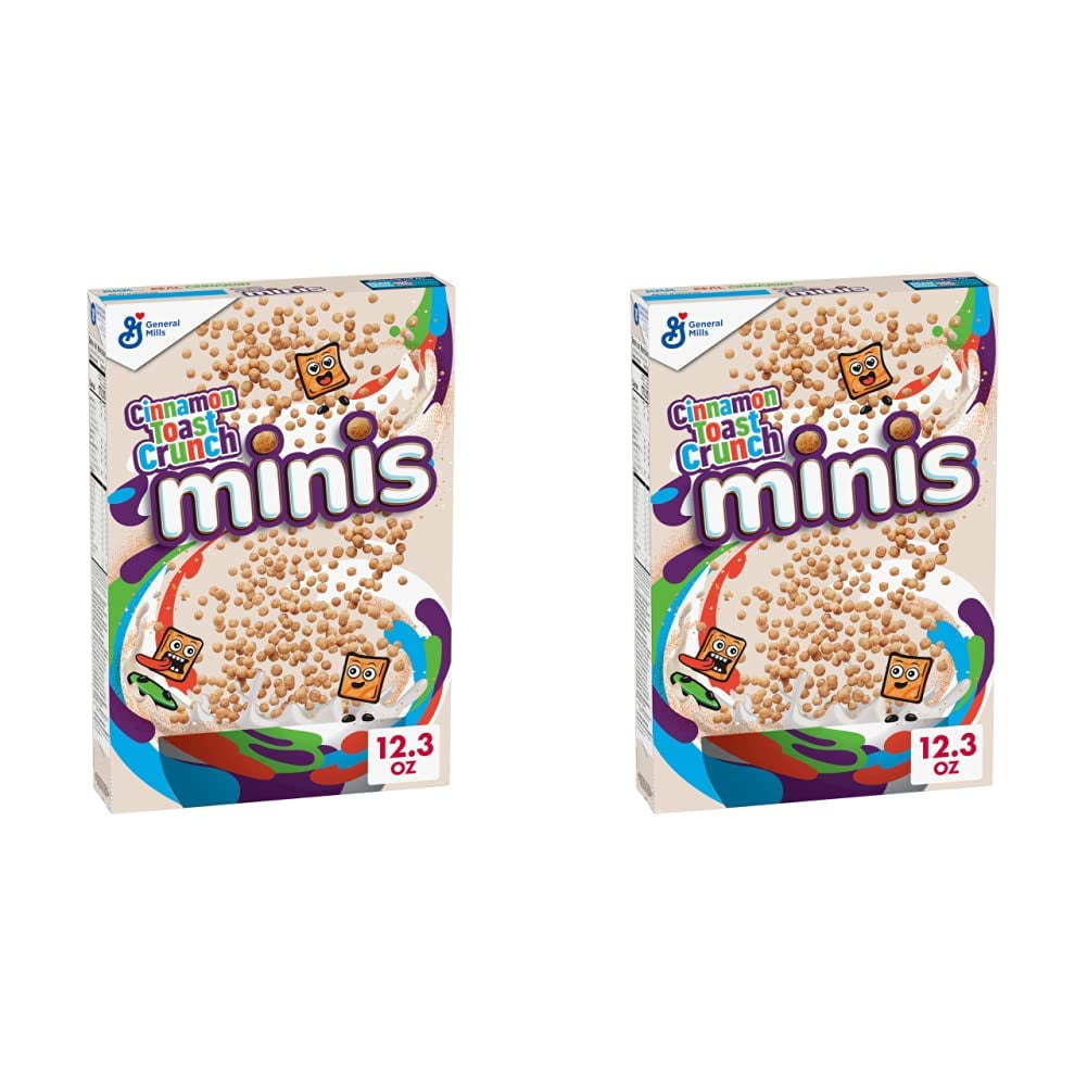 Cinnamon Toast Crunch Minis Breakfast Cereal, 12.3 Oz (Pack Of 2 ...