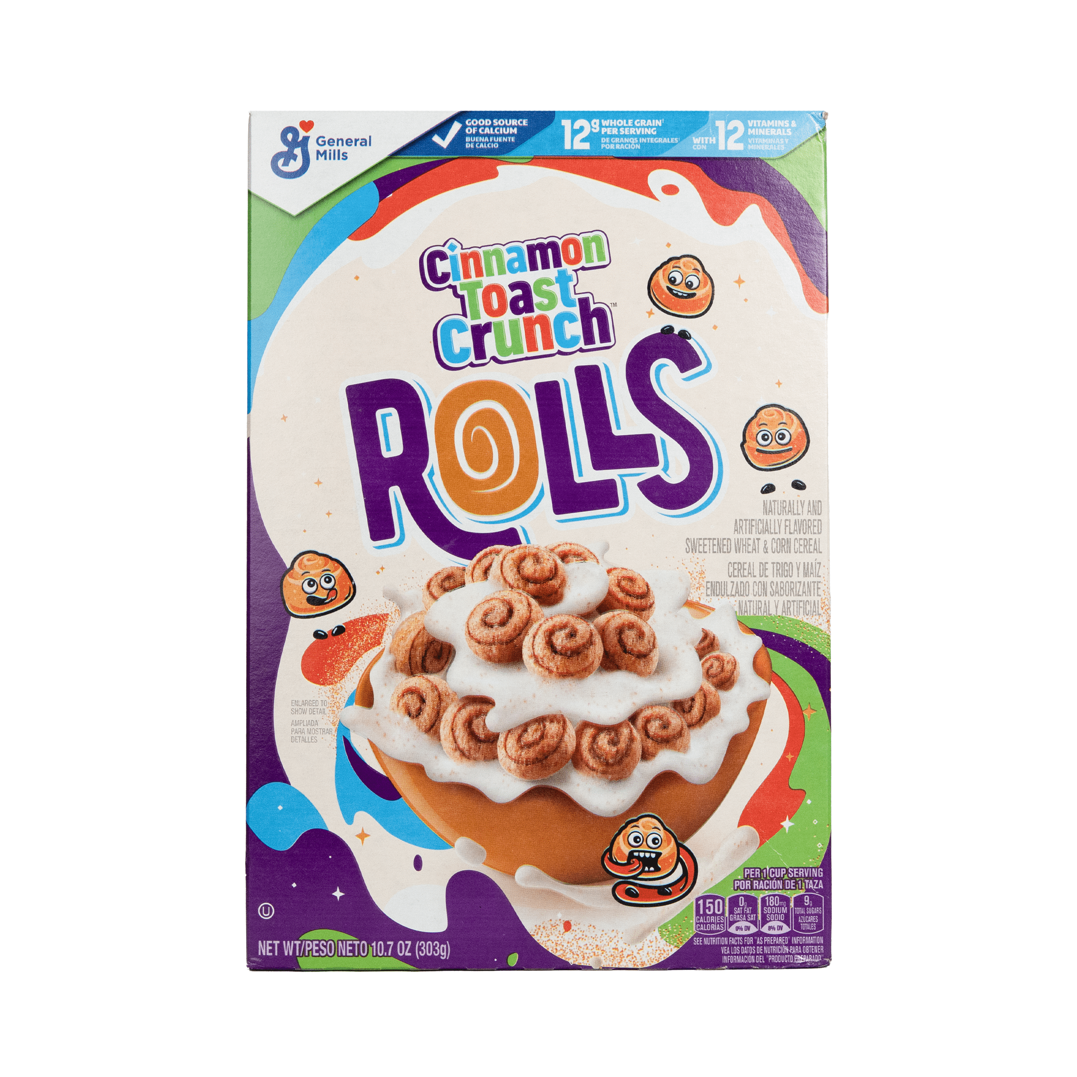 Cinnamon Toast Crunch Rolls Breakfast Cereal, 10.7oz, Crunchy, Shelf ...