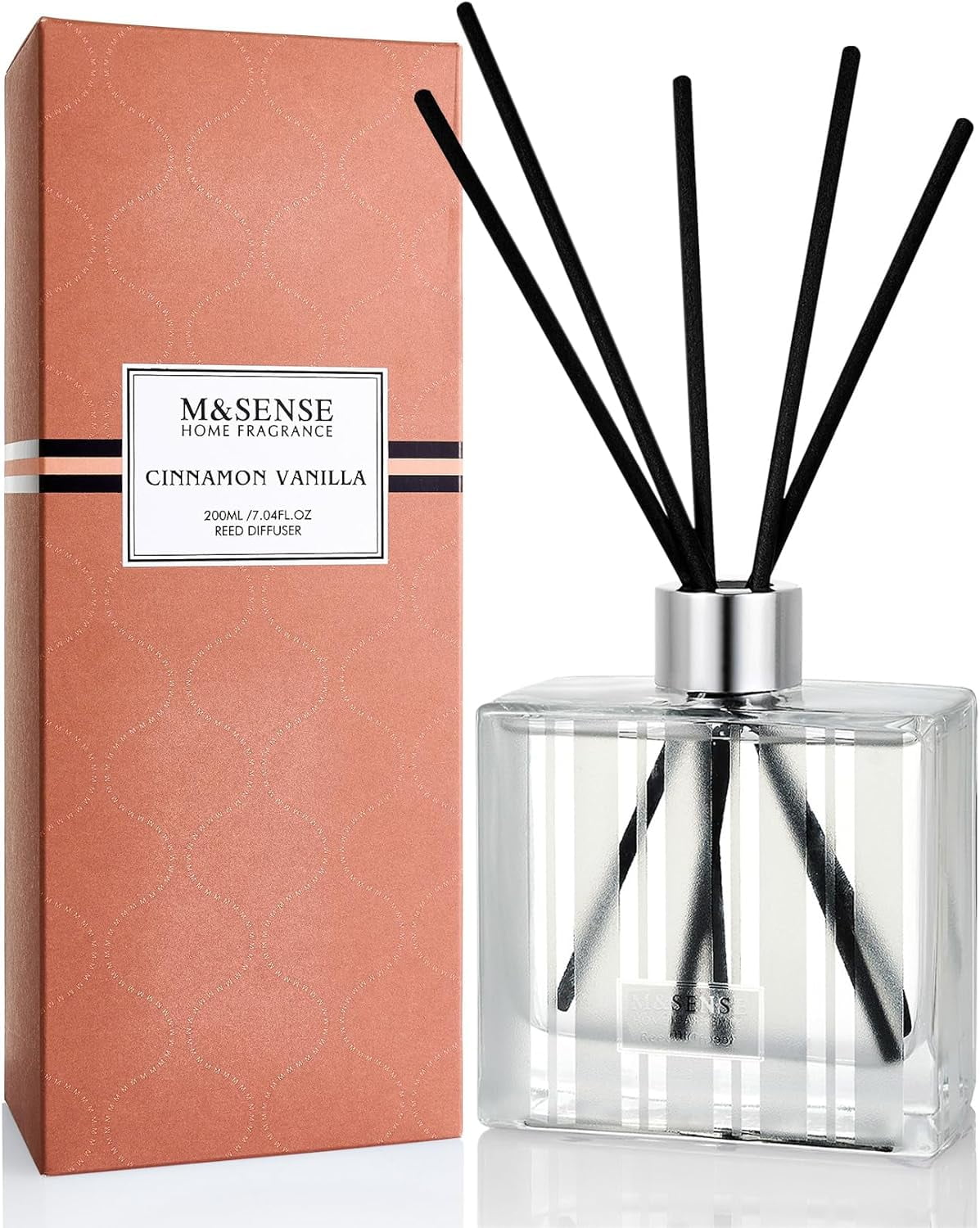 Cinnamon Vanilla Reed Diffuser Set - 7.04oz Scent Diffusers for Home ...
