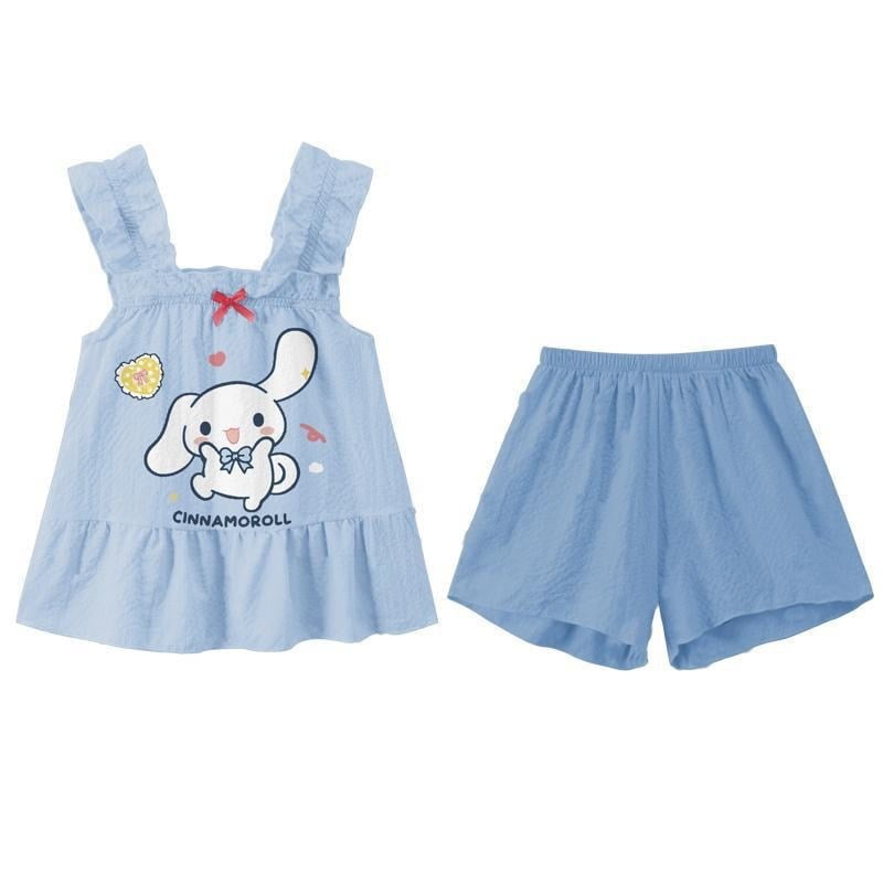 Cinnamonrolls Pajamas Set Kawaii Anime Cartoon Suspender Summer Cute ...
